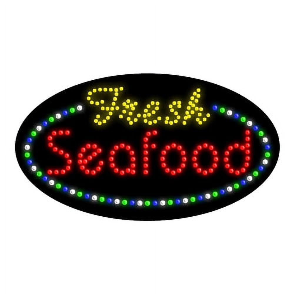 Fresh Seafood-LED Dots Sign Made in USA - Walmart.com