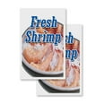 Fresh Shrimp (2-PACK) 24" x 36" Vinyl Decals | Sign Insert Peel & Stick ...