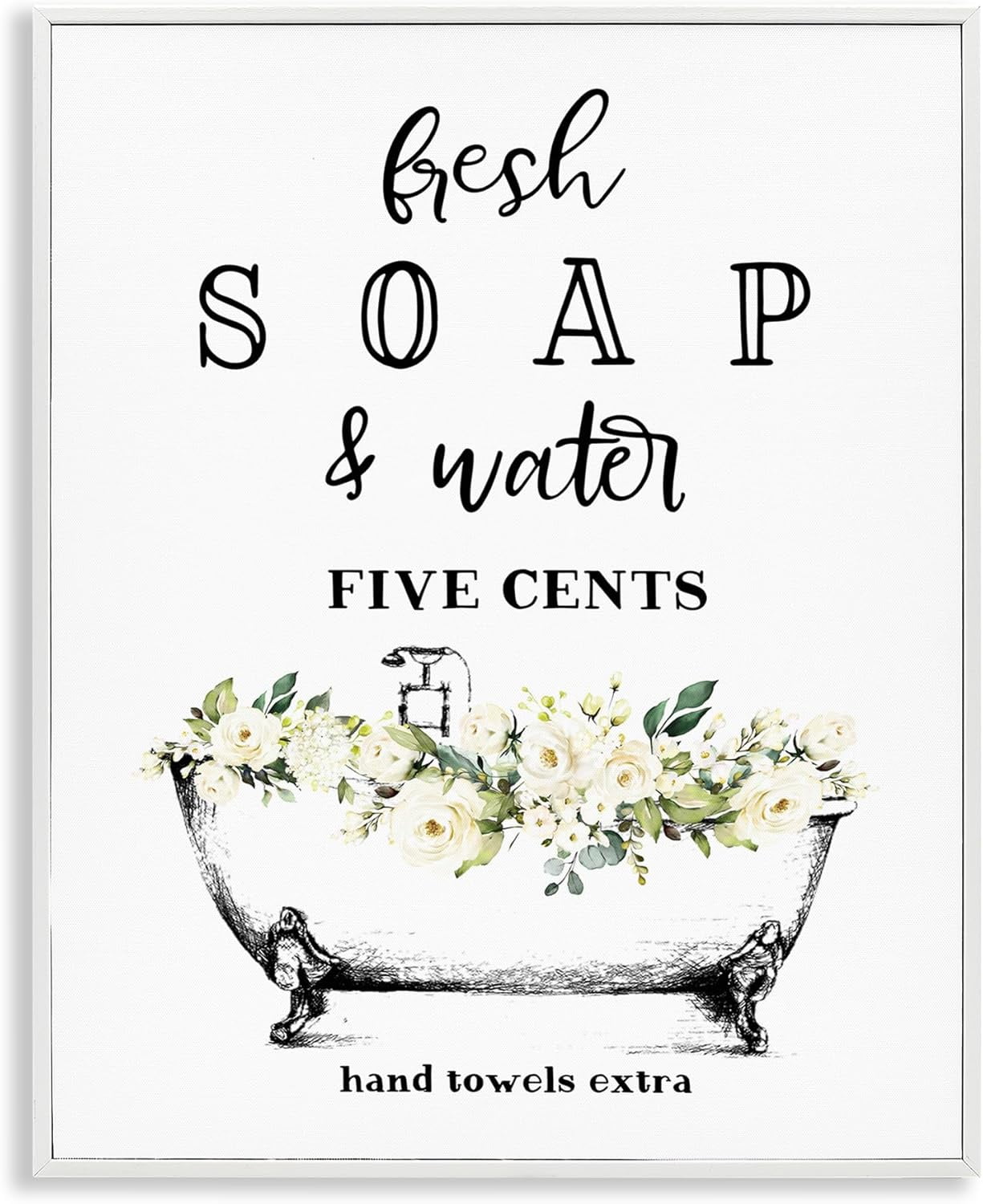Fresh Soap And Water Bath Tub Bathroom Design Unframed Giclee Art ...