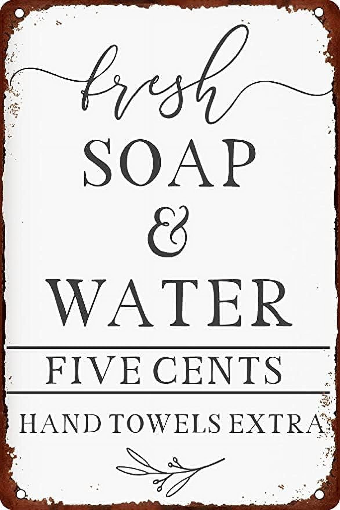 Fresh Soap and Water Five Cents Hand Towels Extra Vintage Toilet Cave ...