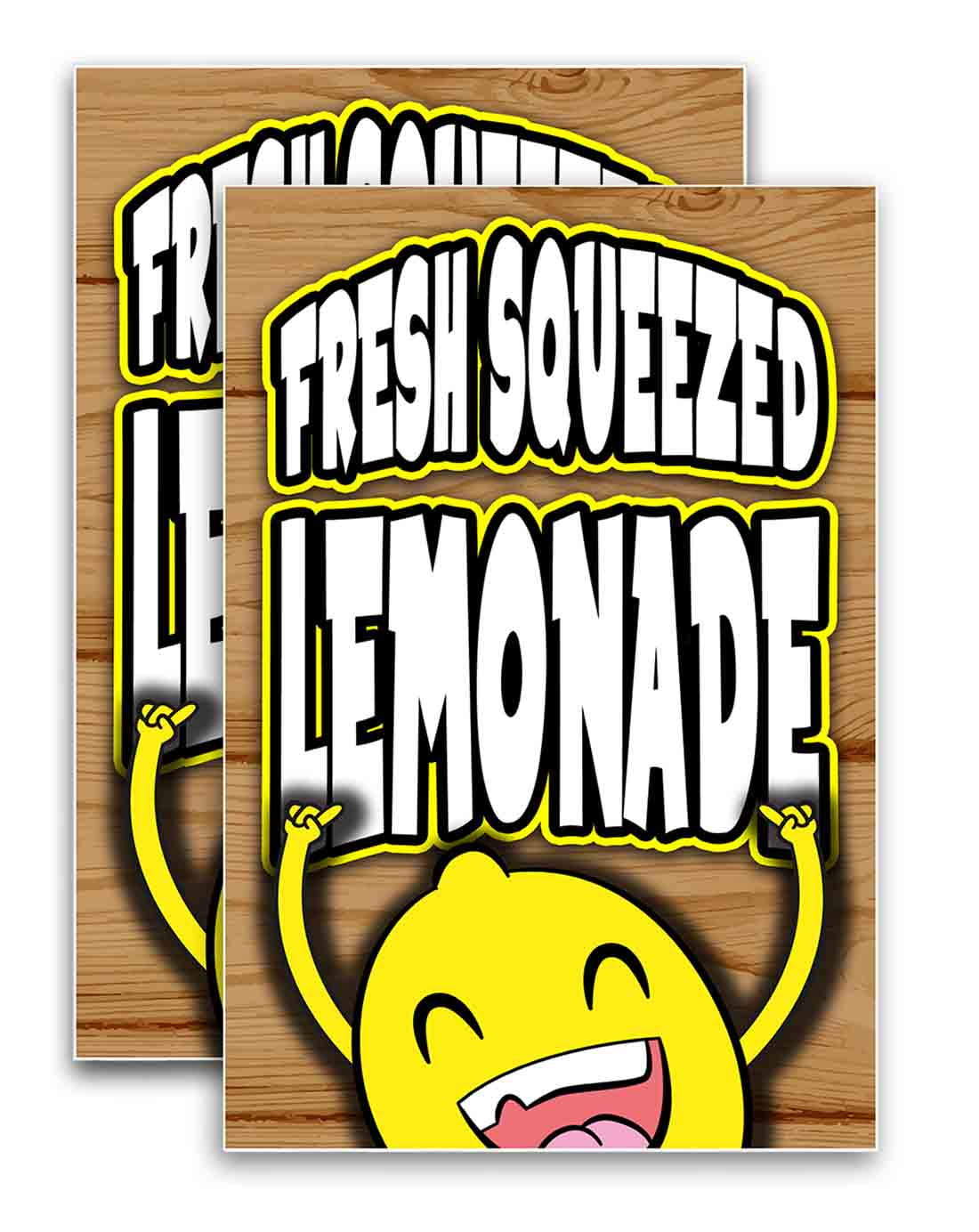 Fresh Squeezed Lemonade (24" X 36") Vinyl Decal Only (Pack of 2) |Sign ...