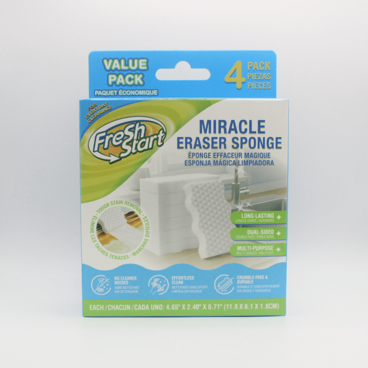 Fresh Start Miracle Eraser Sponge — 4PK x3 (12 Sponges Total) - Walmart.com