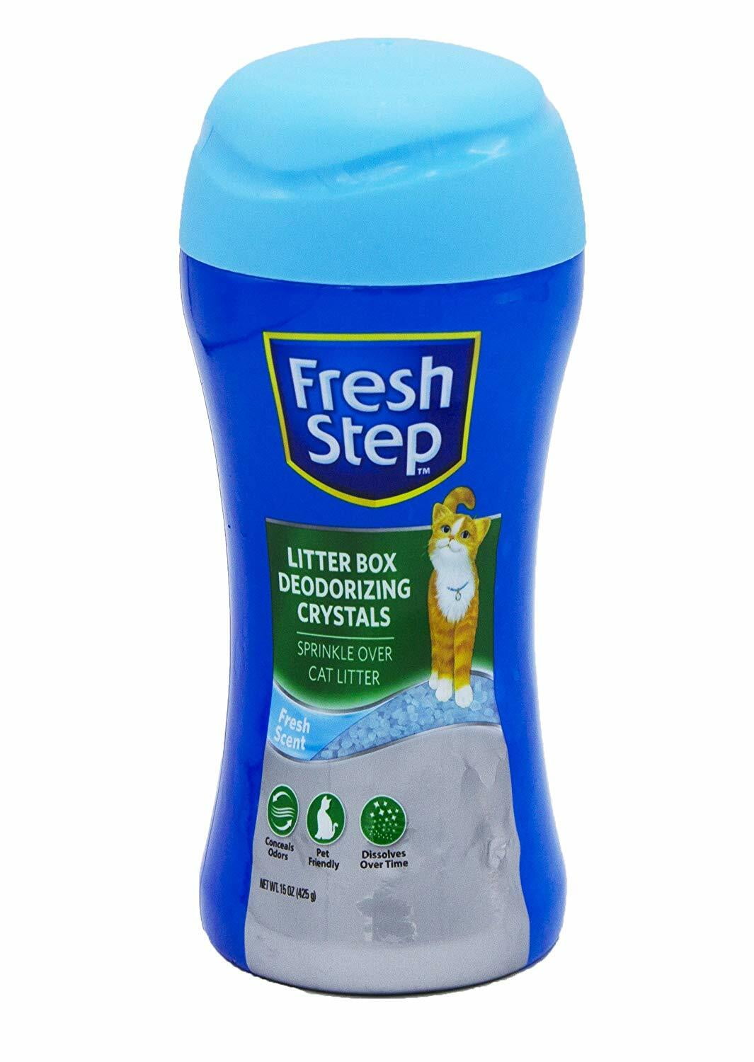 Fresh Step Cat Litter Box Deodorizing Crystals Litter Box Odor ...