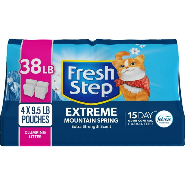 Fresh Step Extreme Multi-Cat Care Kitty Litter, Low Dust, Strong Odor ...