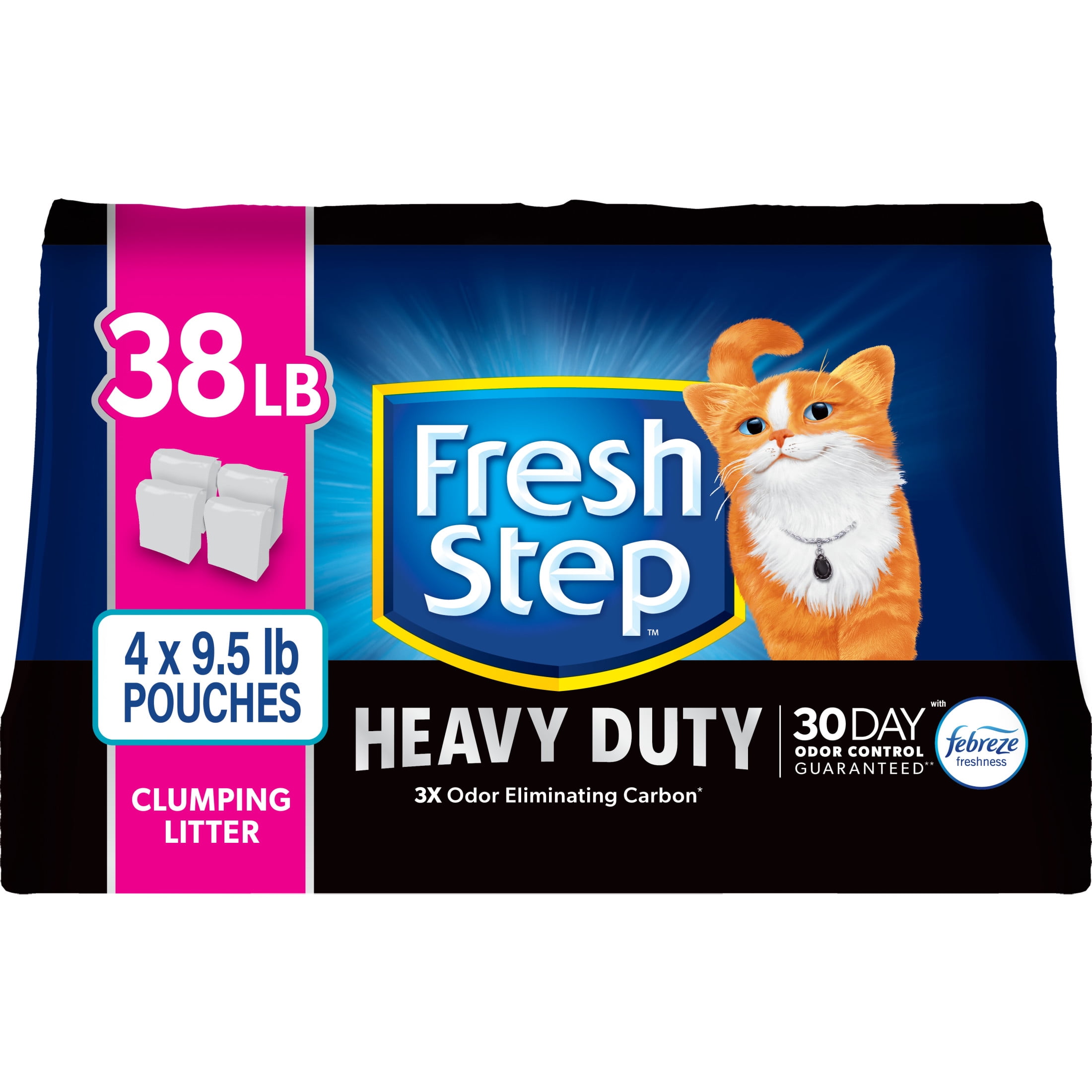 Fresh Step Heavy Duty Clumping Litter With Febreze Freshness, 38 lbs ...