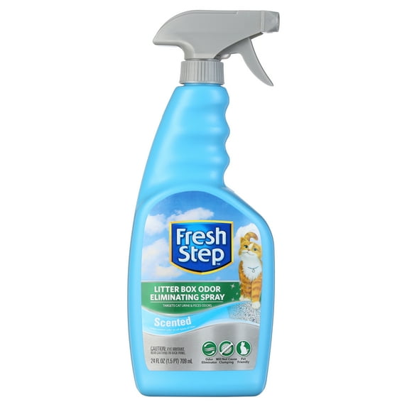 Fresh Step Litter Box Odor Eliminating Spray 24 Ounces for Odor Control ...