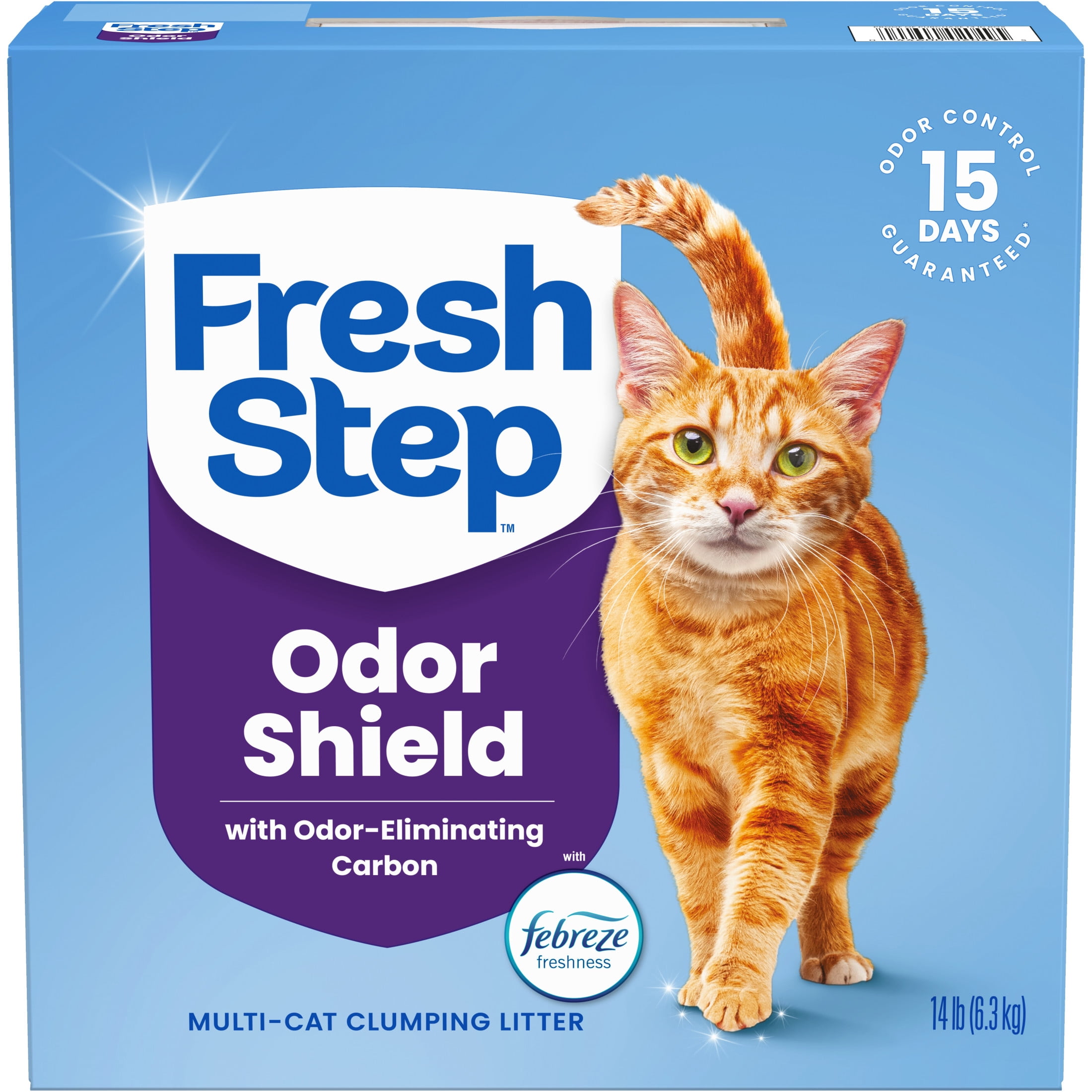 Fresh Step Multi-Cat Extra Strength Cat Litter with Febreze Freshness ...