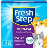 Fresh Step Multi-Cat Extra Strength Cat Litter with Febreze Freshness ...