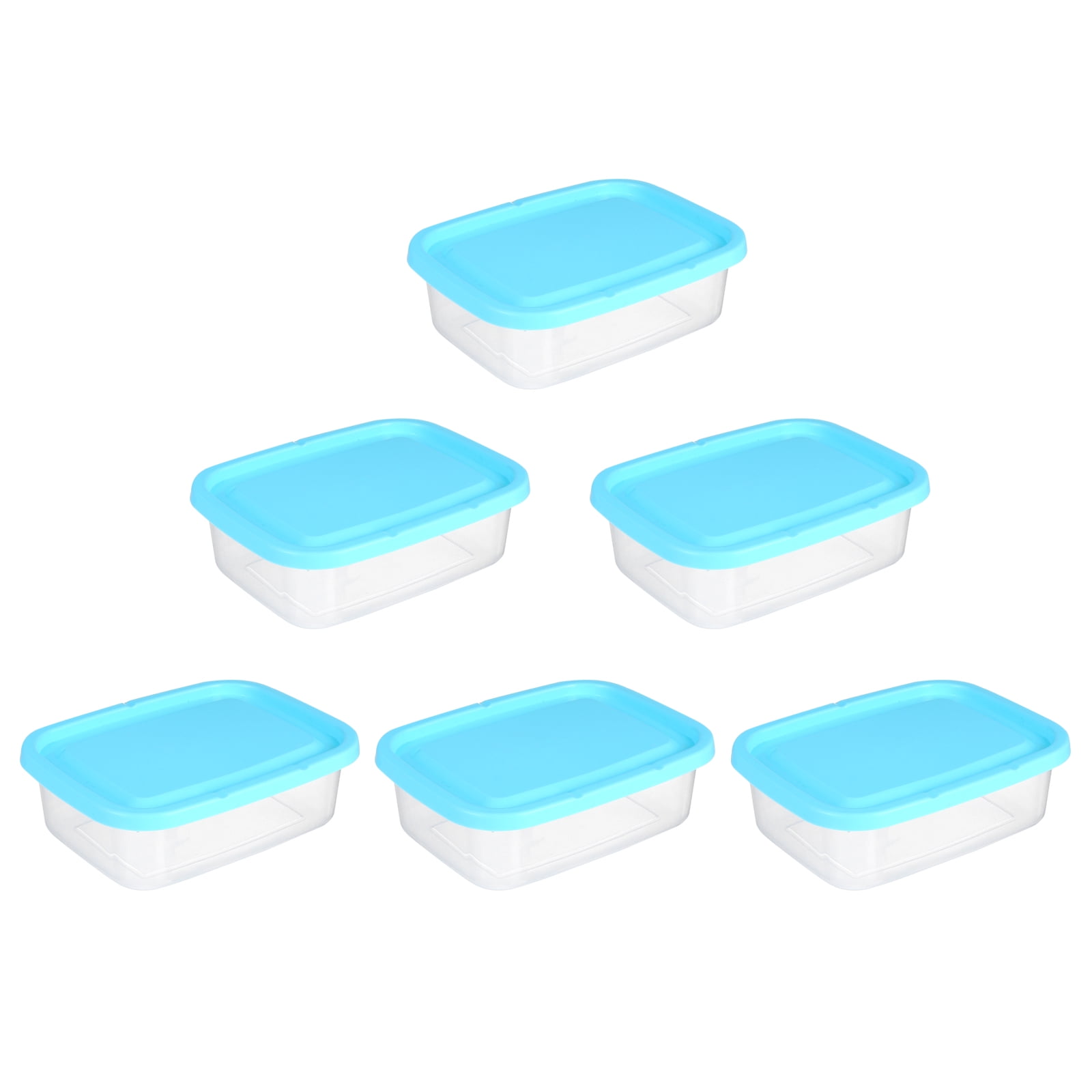 MEIBUTYUP Kitchen Food Storage Containers Sealing Box Blue 1 Set 6 Pcs ...