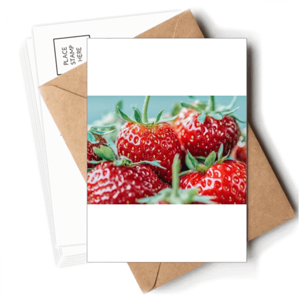 Fresh Strawberry Picture Nature Photograph Postcards Envelopes Blank ...