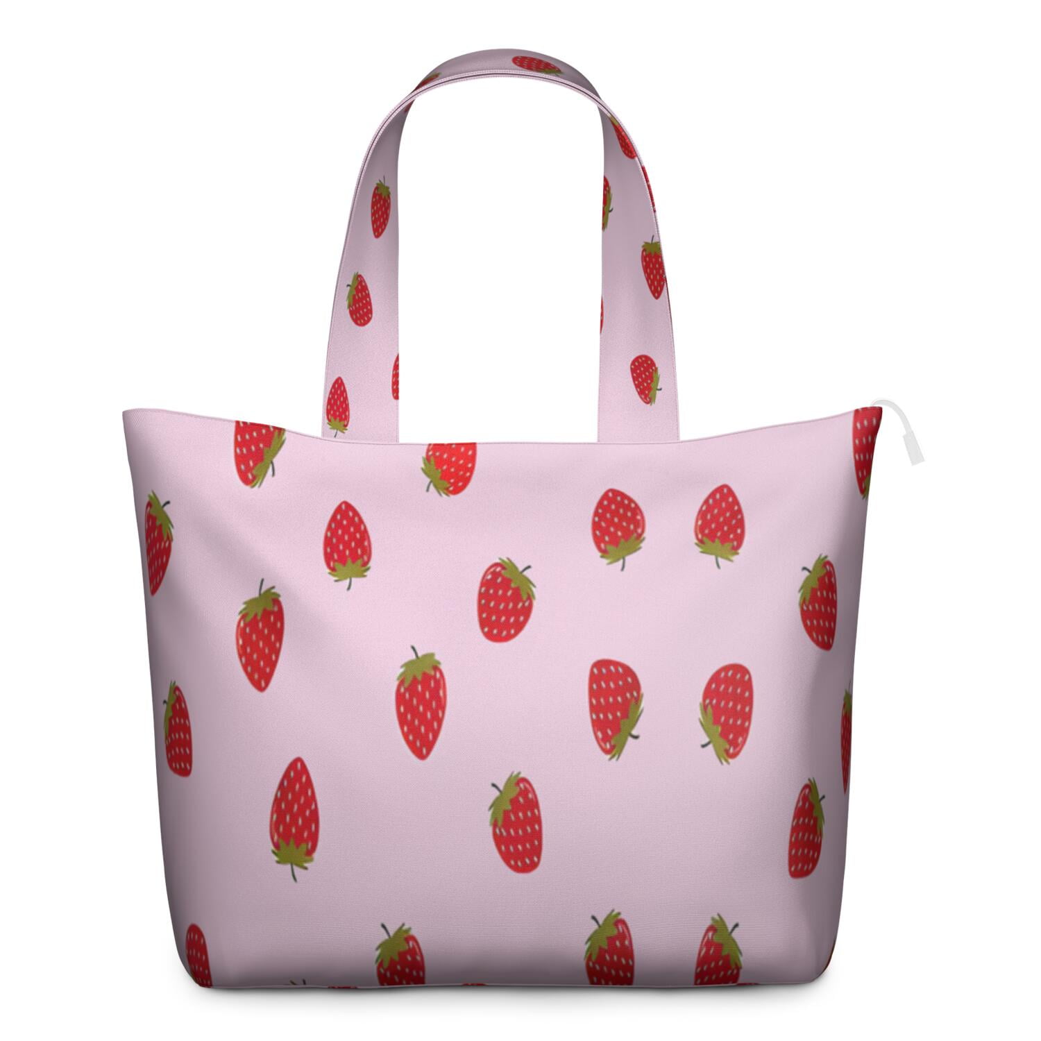 Fresh Strawberry Weekender Bag - Sweet Red Berry Design, Lightweight ...