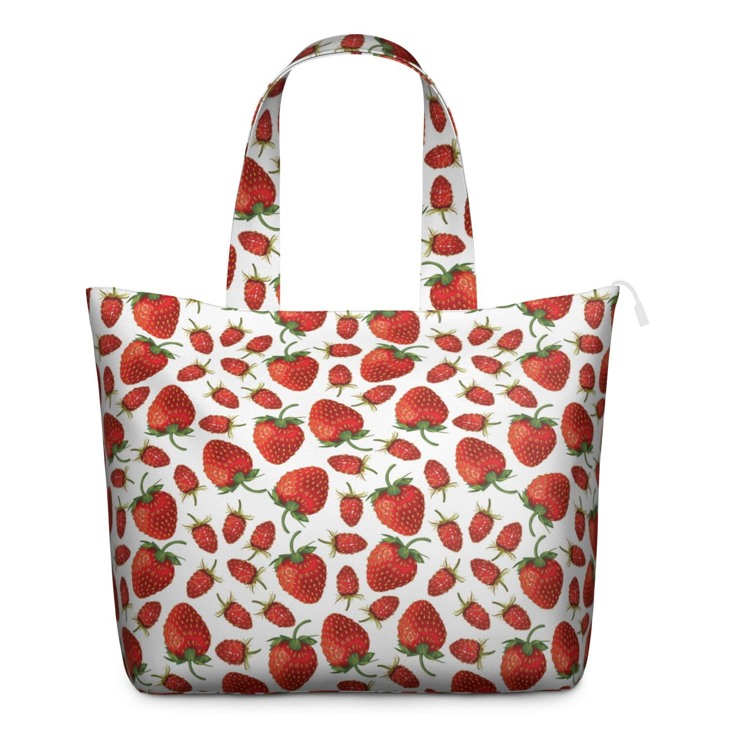 Fresh Strawberry Weekender Bag - Sweet Red Berry Design, Lightweight ...