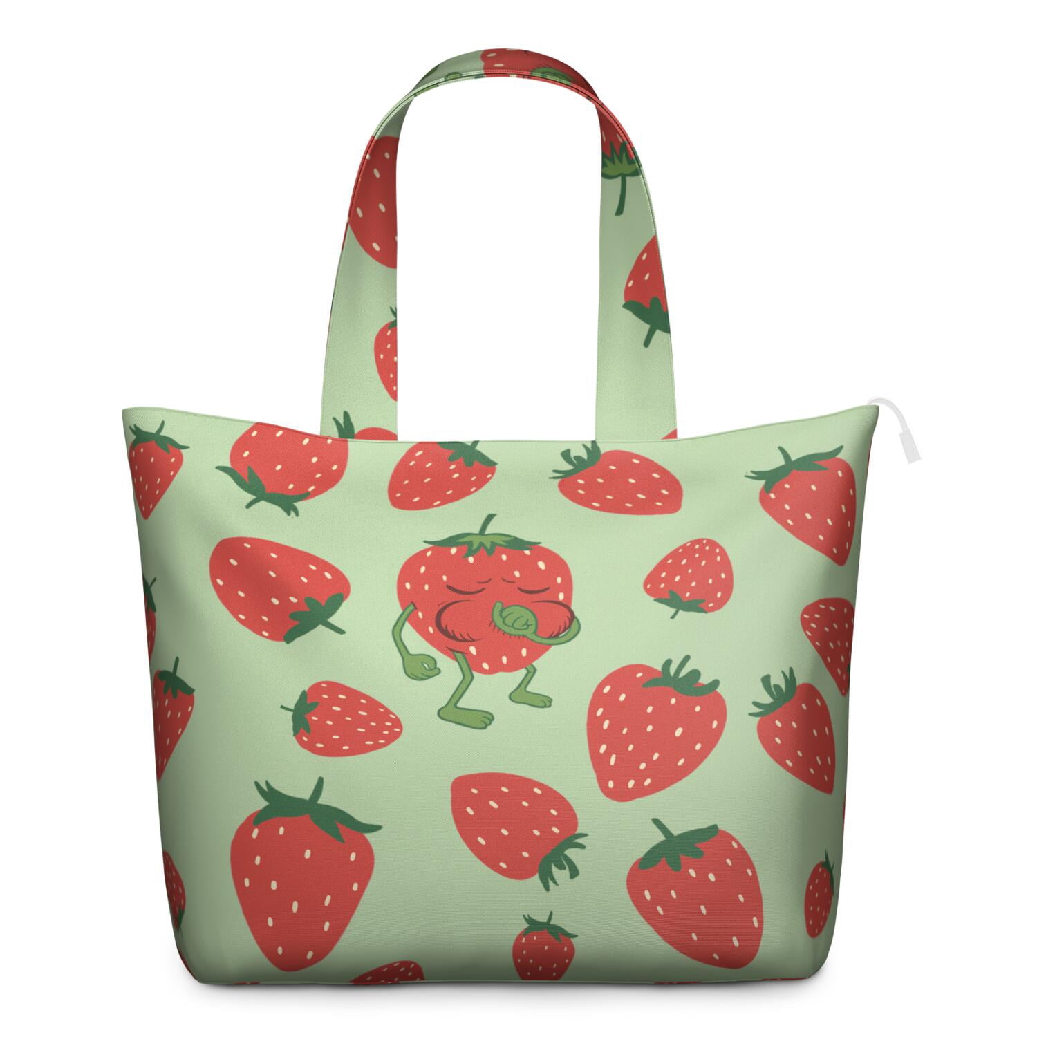 Fresh Strawberry Weekender Bag - Sweet Red Berry Design, Lightweight ...
