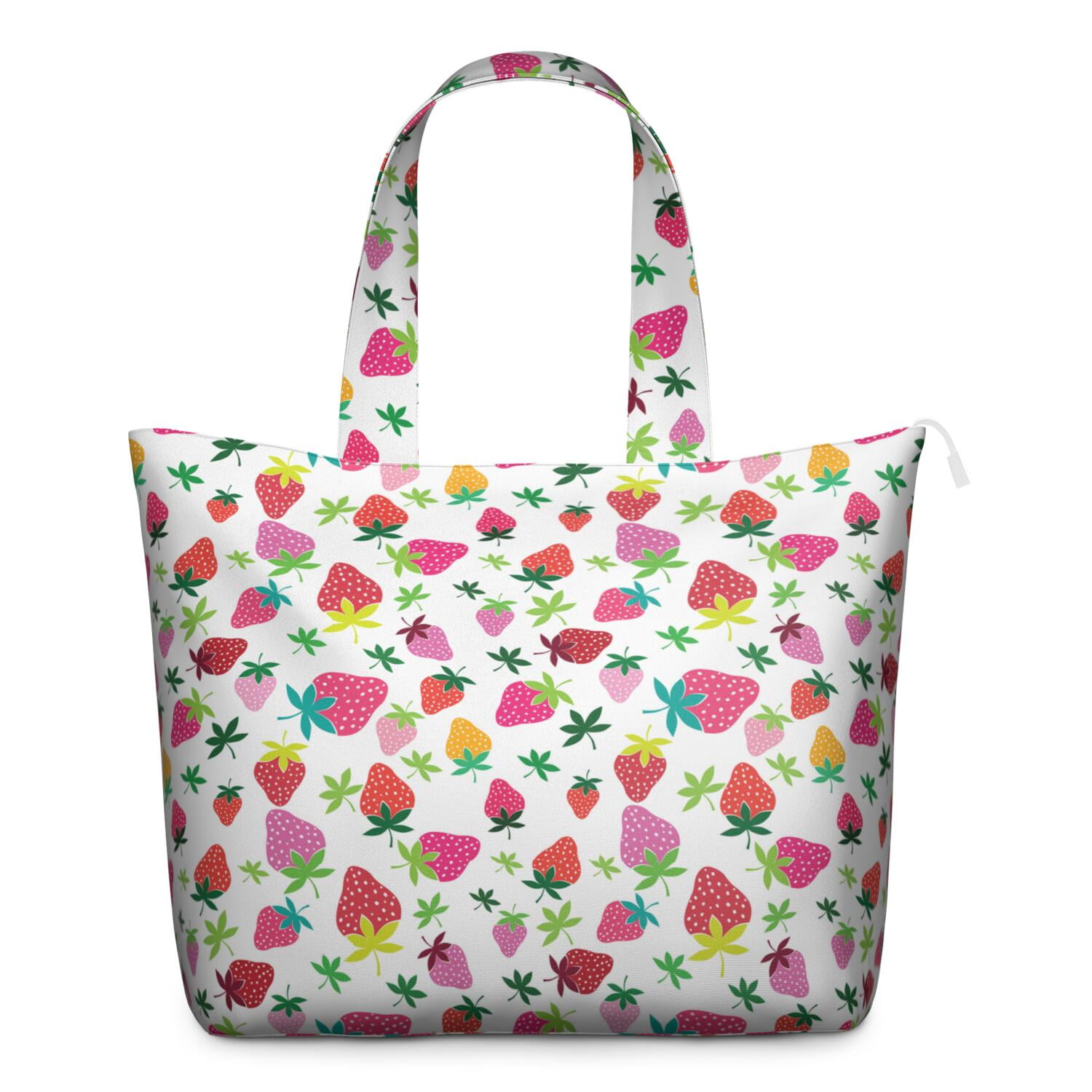 Fresh Strawberry Weekender Bag - Sweet Red Berry Design, Lightweight ...