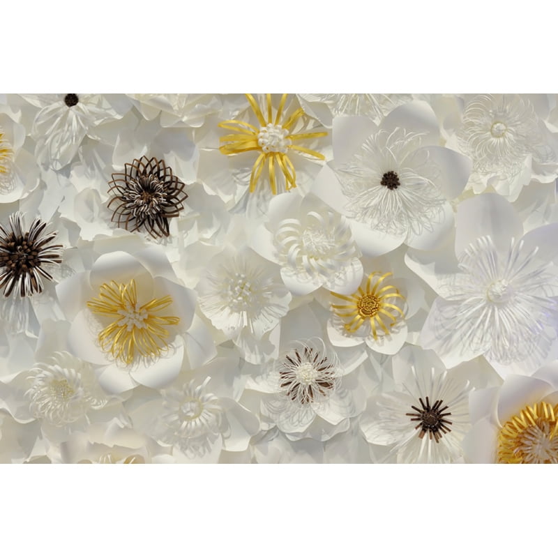 Fresh Style Photography Backdrops White Paper flowers Backgrounds for ...