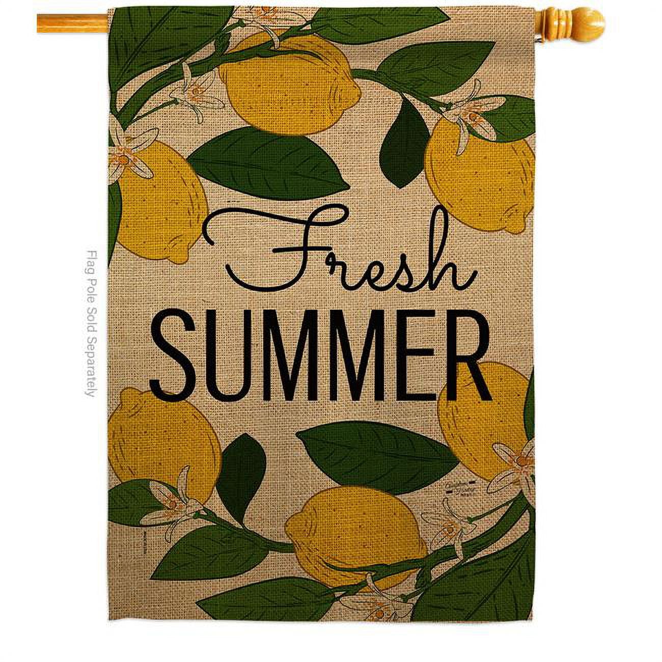 Fresh Summer Summertime Fun & Sun 28 x 40 in. Double-Sided Decorative ...