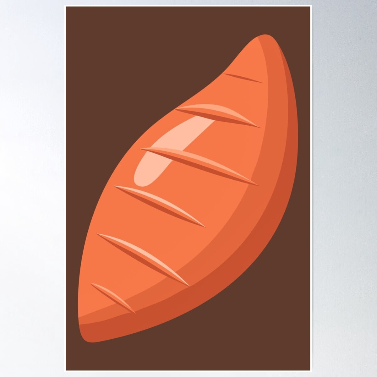 Fresh Sweet Potato Poster Wall Art, Modern Wall Decor For Living Room ...