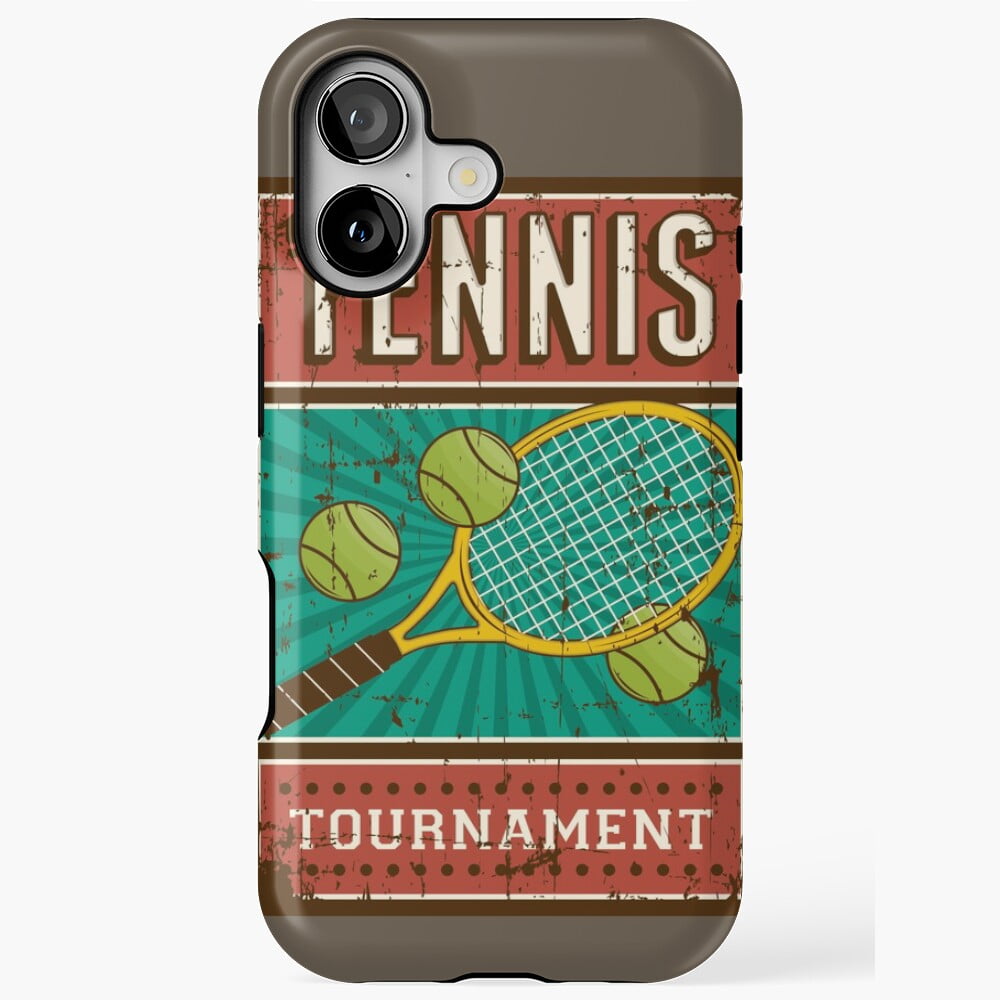 Fresh Tennis Ball Retro Vintage Sports Case for iPhone 17 through 11 ...