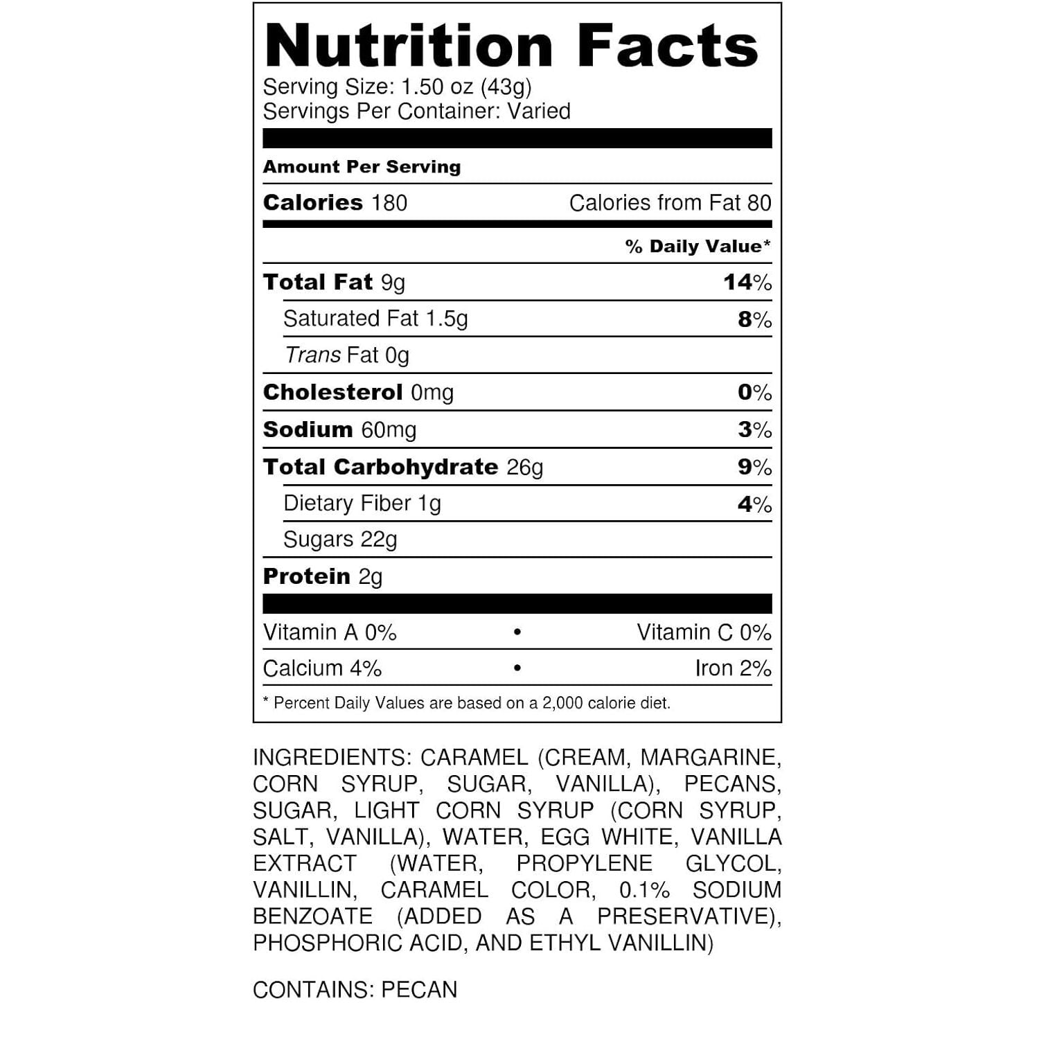 Fresh Texas Pecan Log Rolls (2 Individually Wrapped 5 oz rolls) - LZHF ...