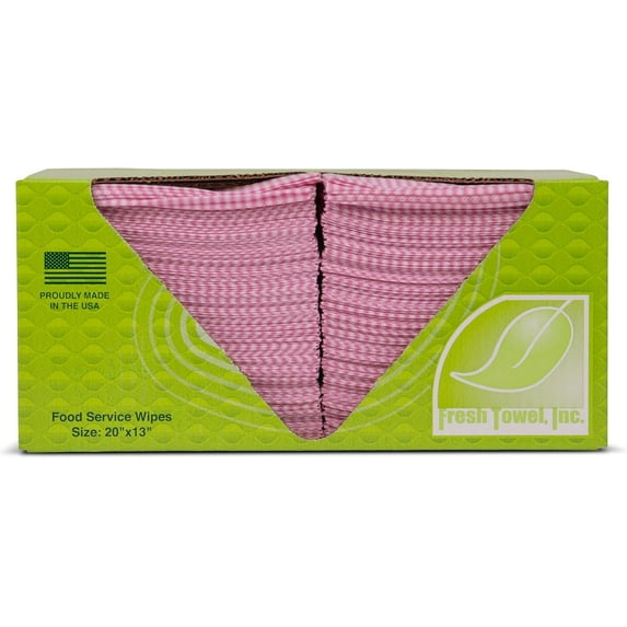 Fresh Towel Foodservice Reusable Paper Towels - 1/4 Fold, 13 x 20 ...