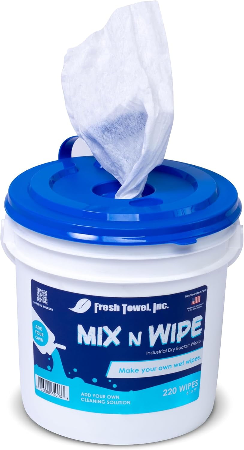 Fresh Towel Mix-N-Wipe Dry Wipes Refill, 1-Pack (220 Sheets) – Make ...