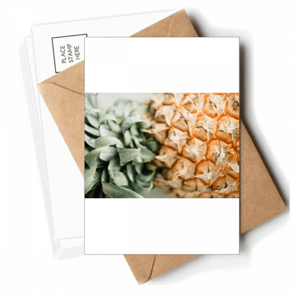 Fresh Tropical Fruit PineFruit Picture Postcards Envelopes Blank Note ...