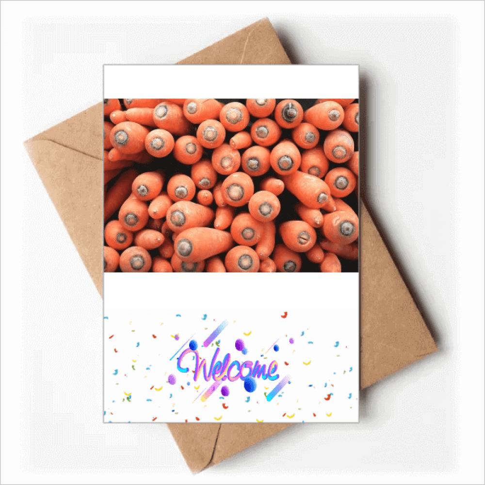 Fresh Vagetable Carrots Picture Photography Welcome Back Greeting Cards ...