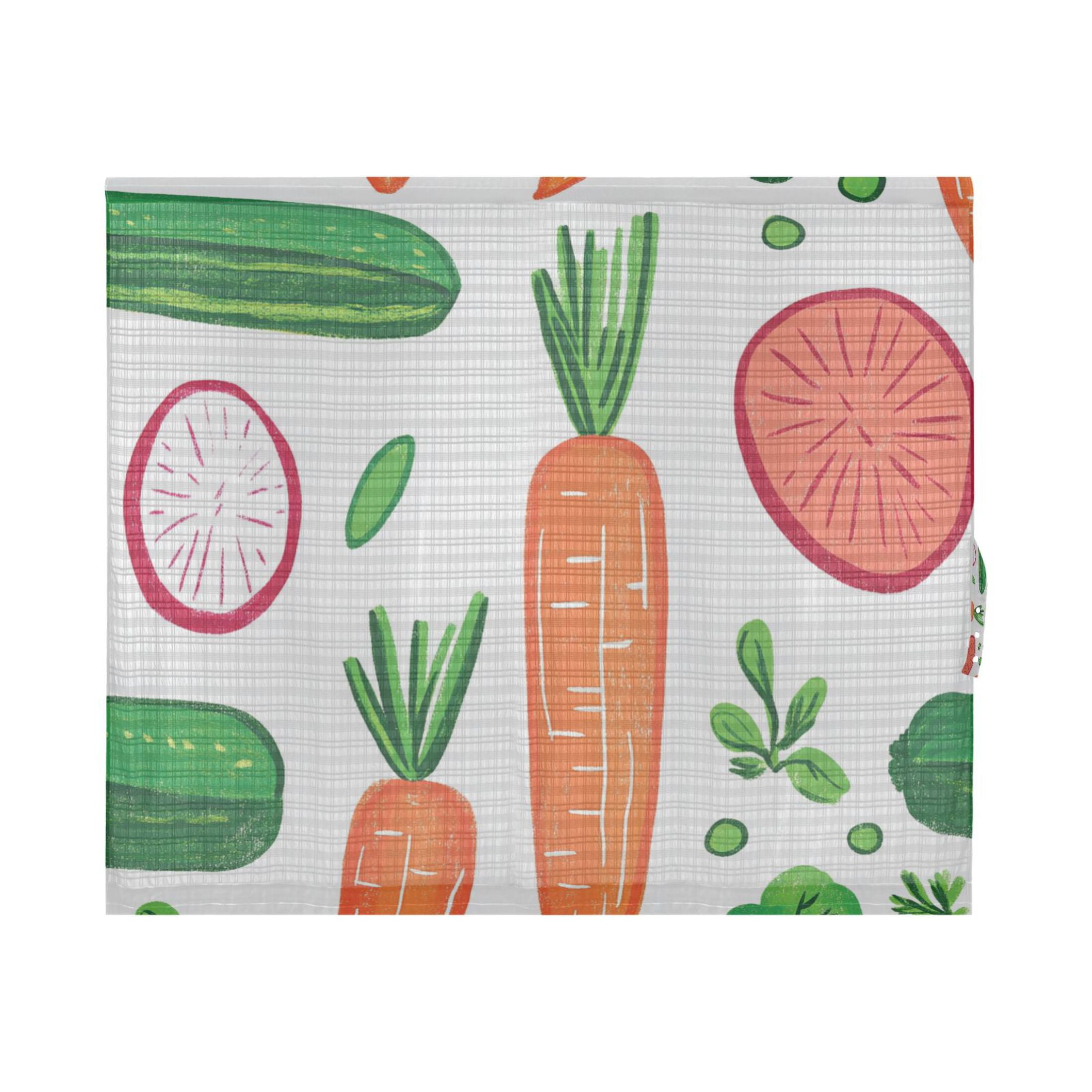 Fresh Vegetable Medley Door Panels 25x72in Breathable Mesh Privacy UV ...