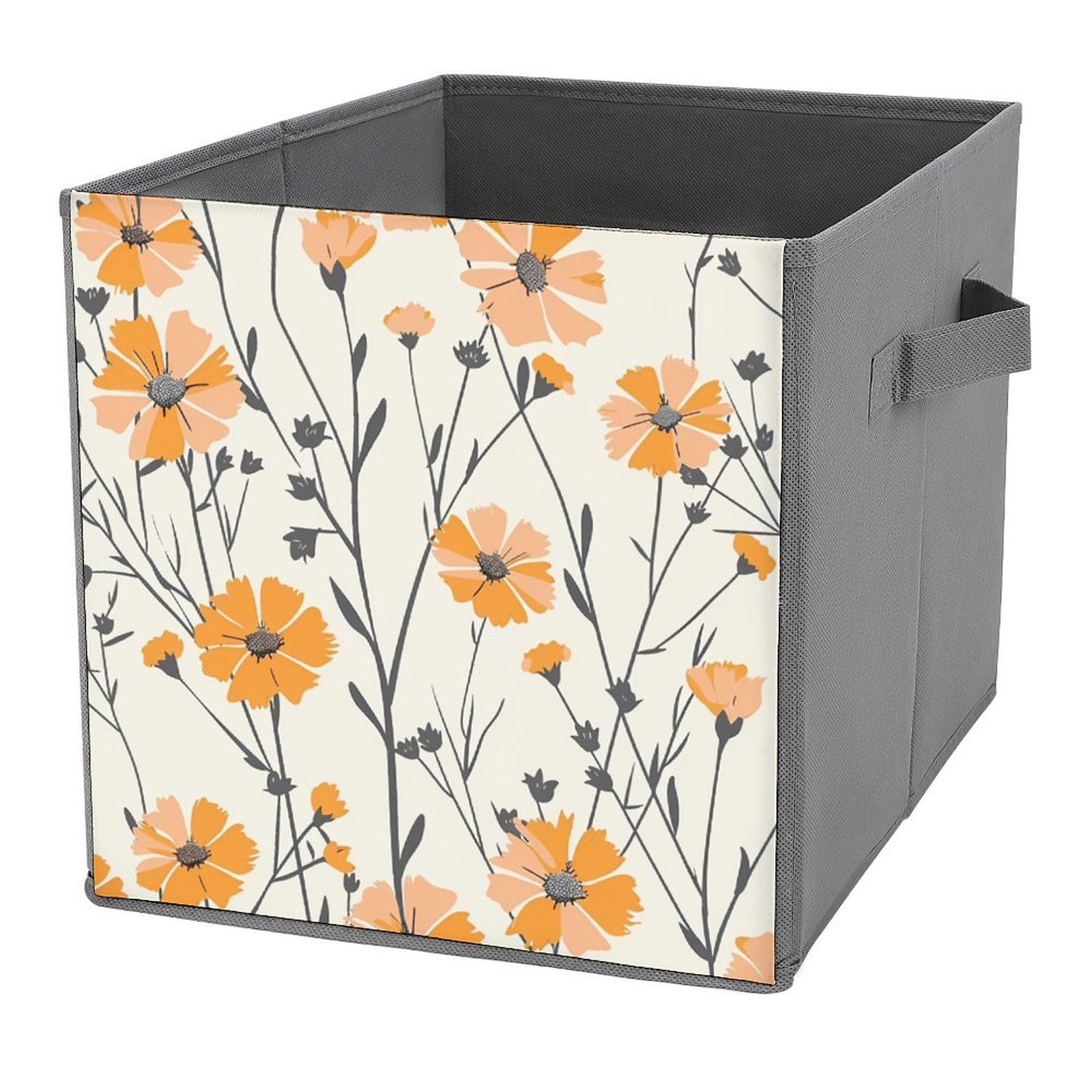 Fresh Vibrant Coreopsis 603 Cube Storage Box With Handle, Collapsible ...