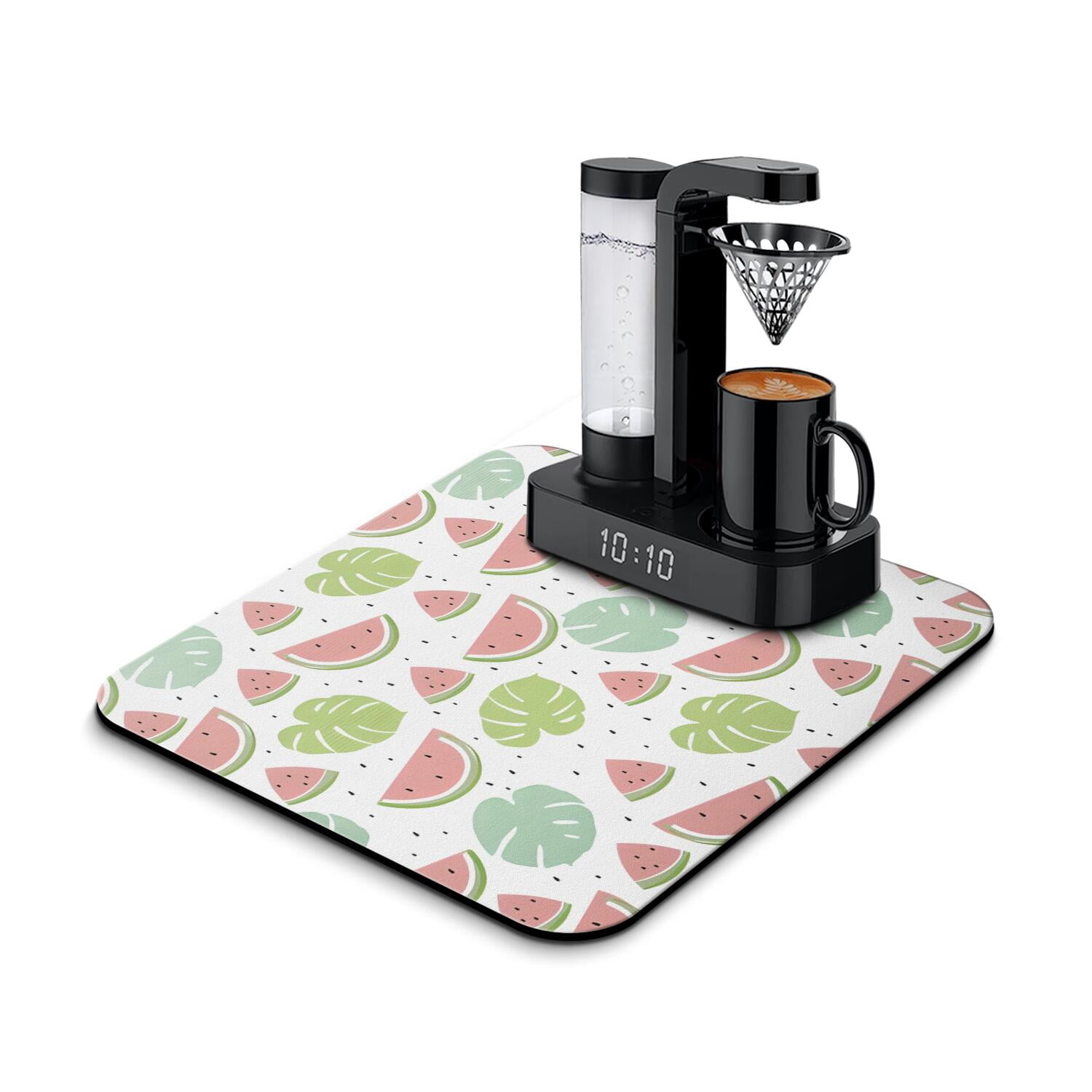 Fresh Watermelon Coffee Bar Mat 4-Layer Construction for Heat and Water ...