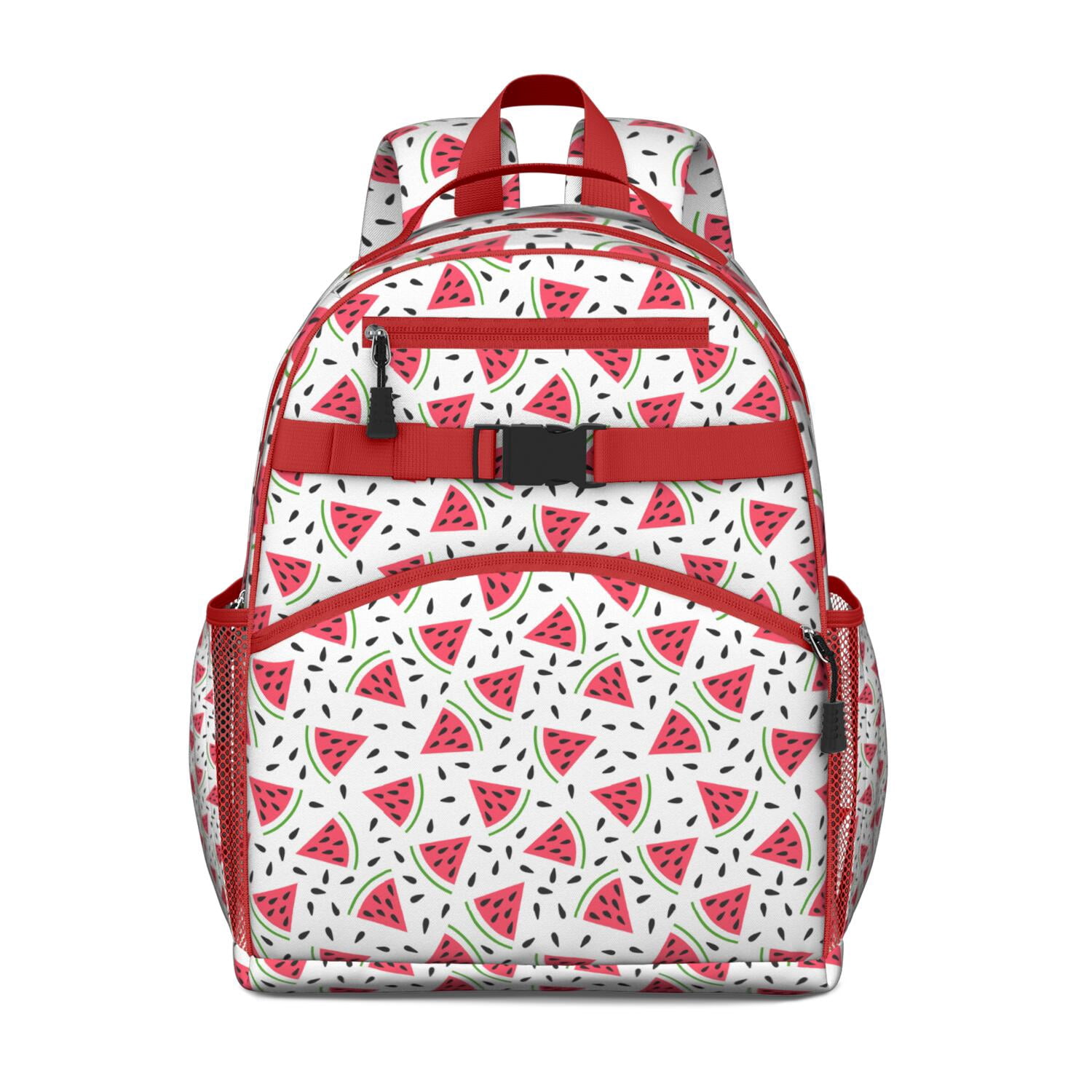 Fresh Watermelon Design School Backpack - Ergonomic Adjustable Daypack ...