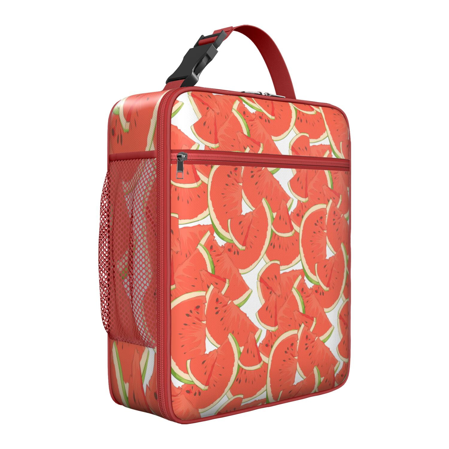 Fresh Watermelon Insulated Lunch Bag – Tropical Summer Fruit Print with ...
