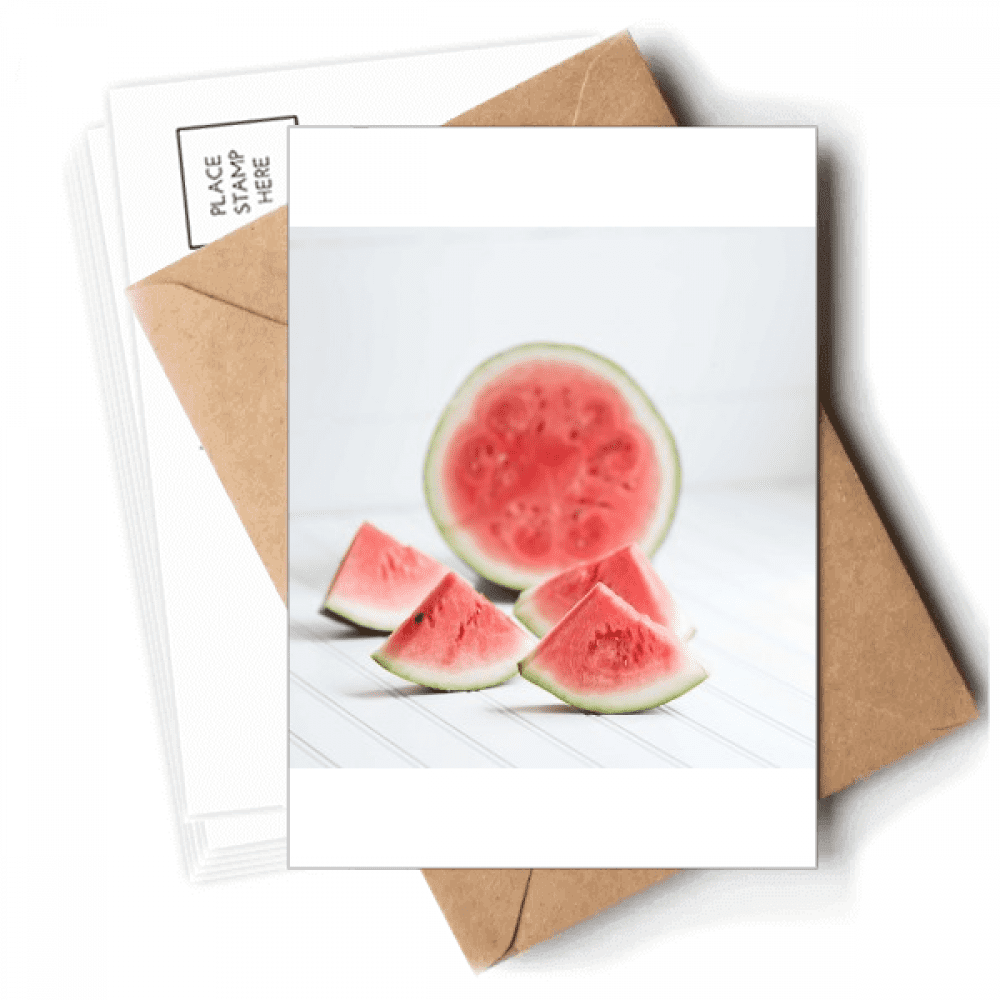 Fresh Watermelon Summer Fruit Picture Postcards Envelopes Blank Note ...