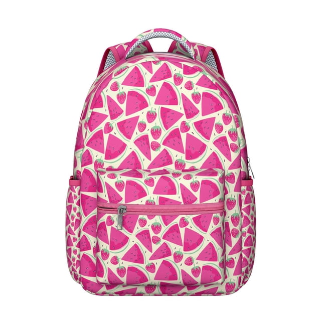 Fresh Watermelon Themed School Backpack - Waterproof & Lightweight ...