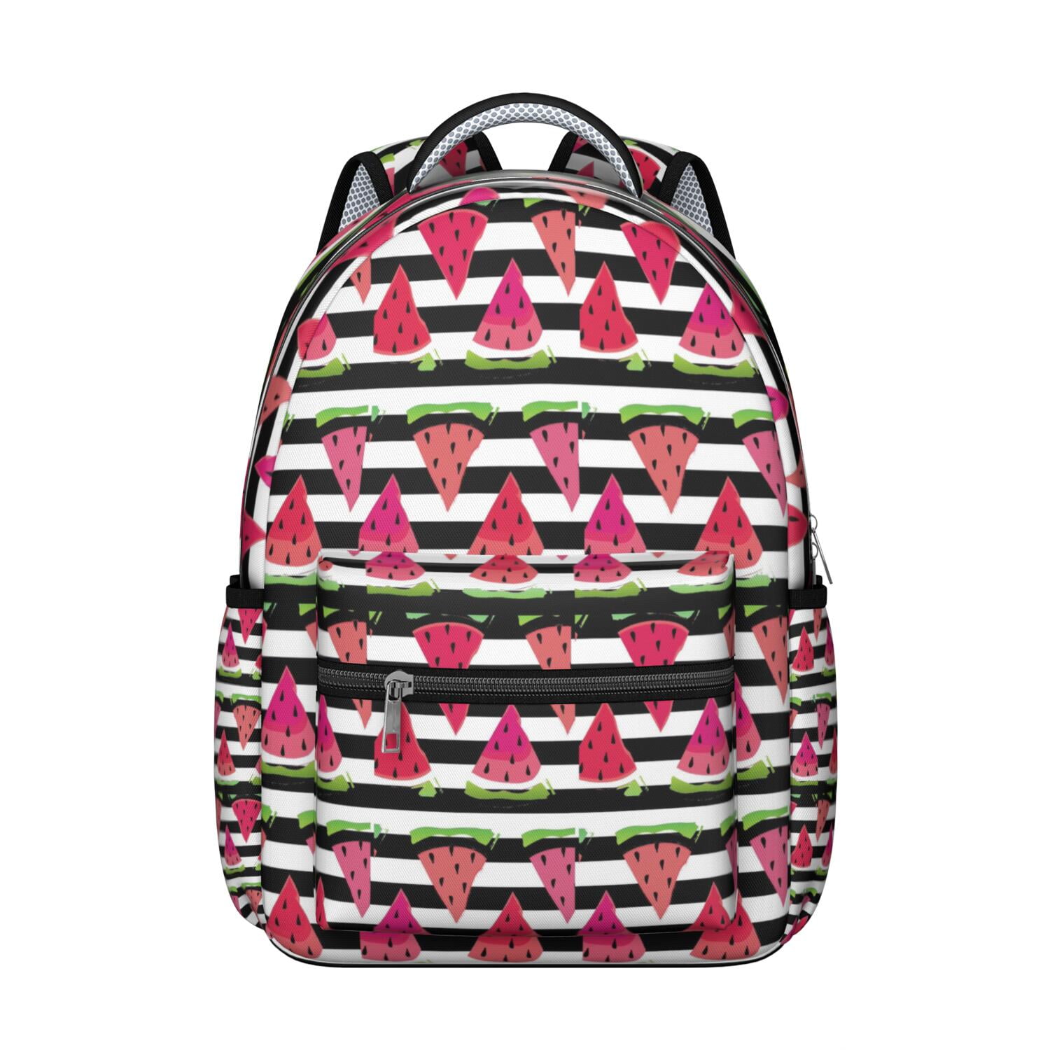 Fresh Watermelon Themed School Backpack - Waterproof & Lightweight ...