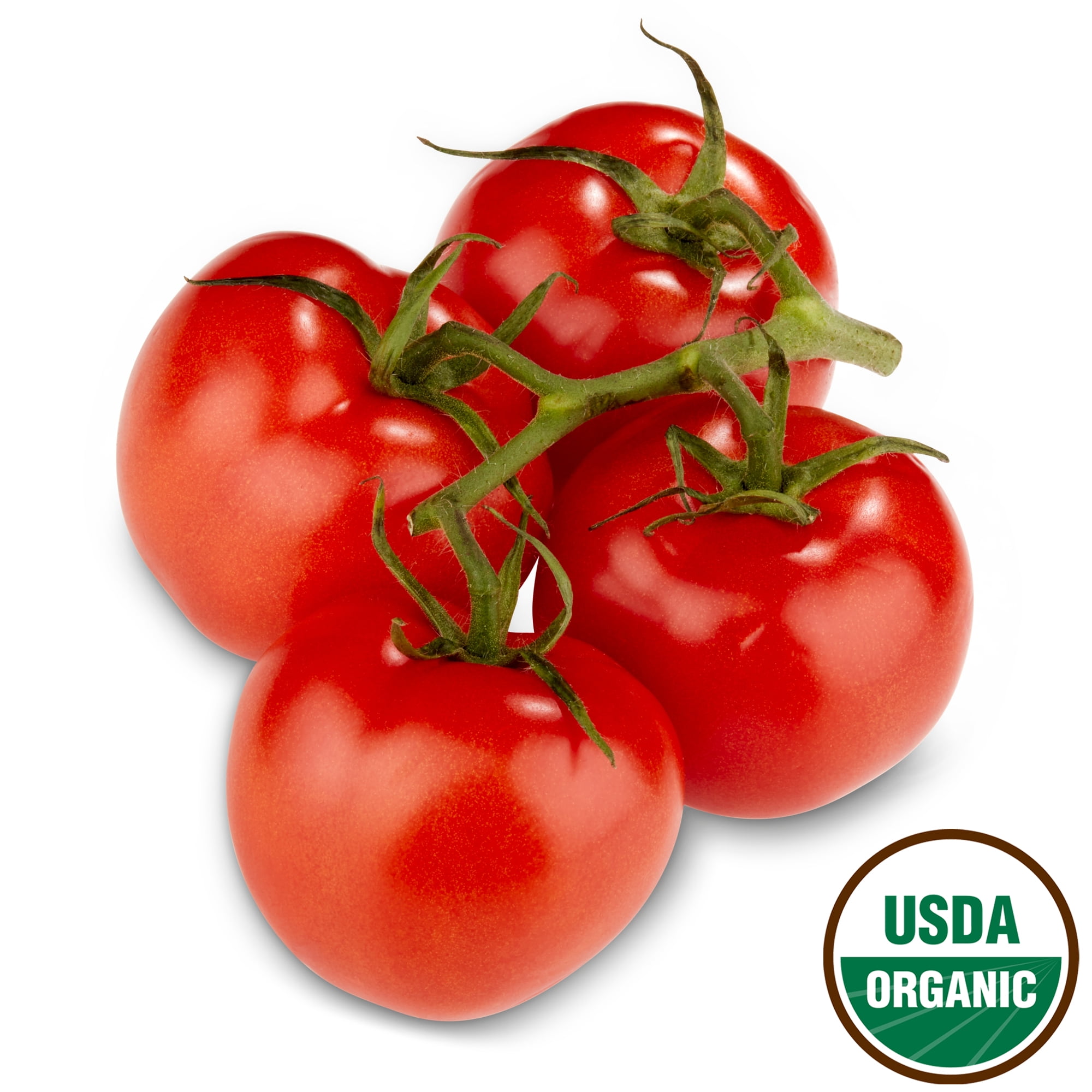 Fresh Produce Organic Tomatoes on the Vine 1 lb Bag with Firm Juicy ...