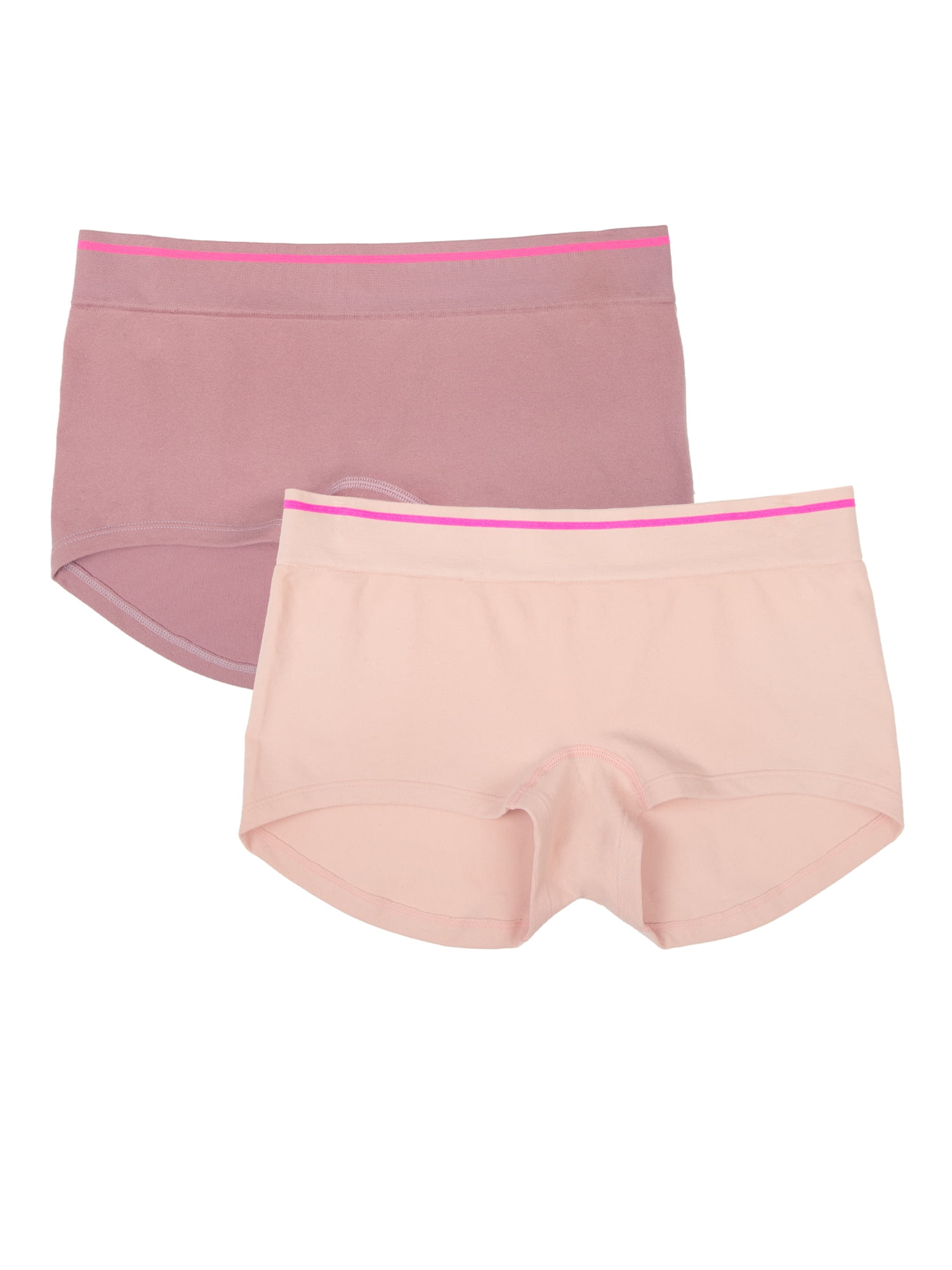 Fresh by Fruit of the Loom Juniors Hey Shorty Seamless Boyshort 2-Pack ...