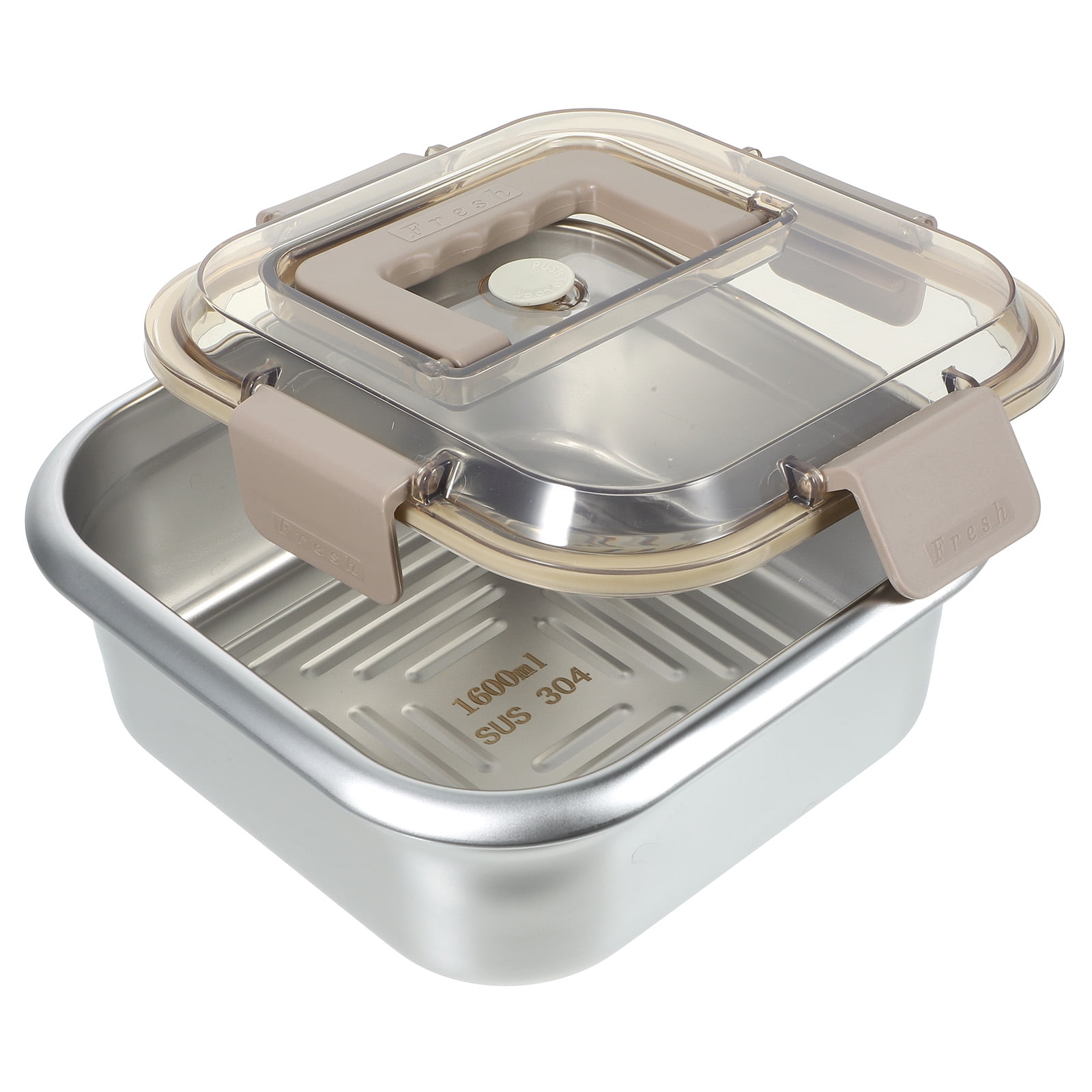 Fresh-keeping Case Meal Prep Containers Produce Saver Storage Stainless ...