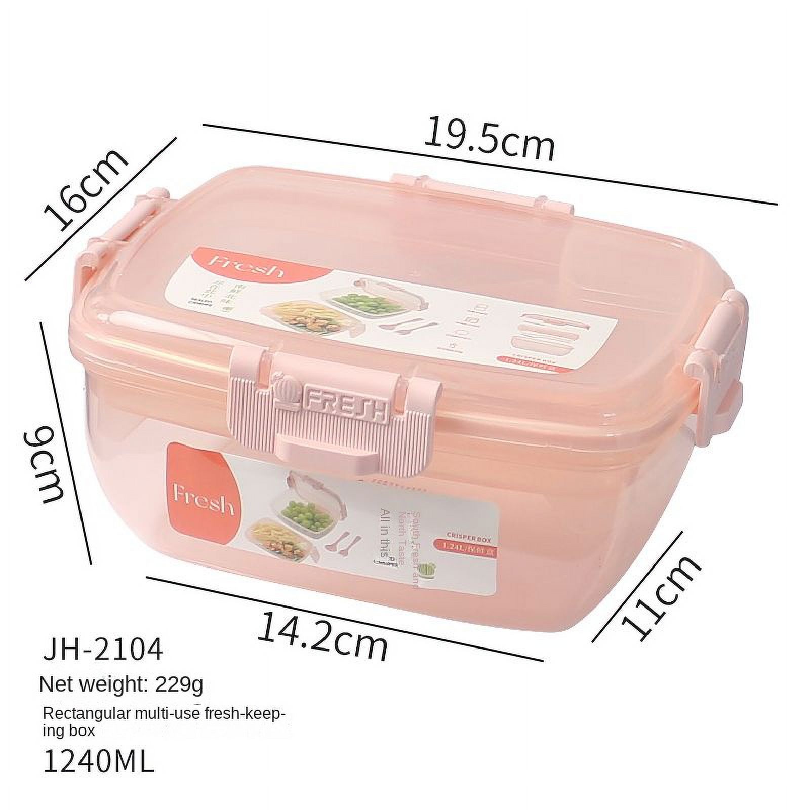 Fresh-keeping box transparent lunch box sealed storage box refrigerator ...
