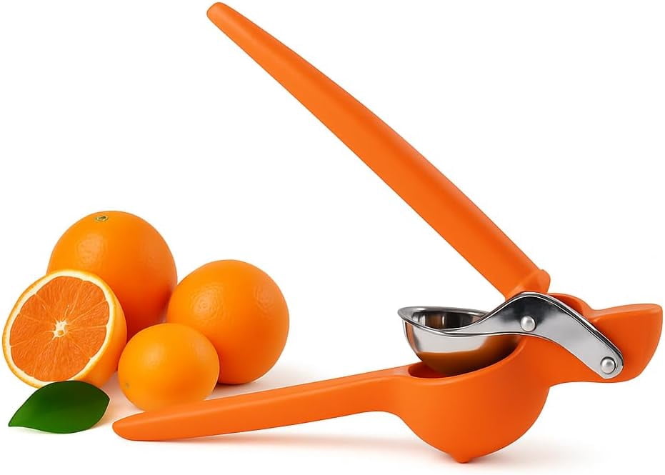 FreshForce Lemon Squeezer Citrus Juicer, Manual Hand Press with Dual ...