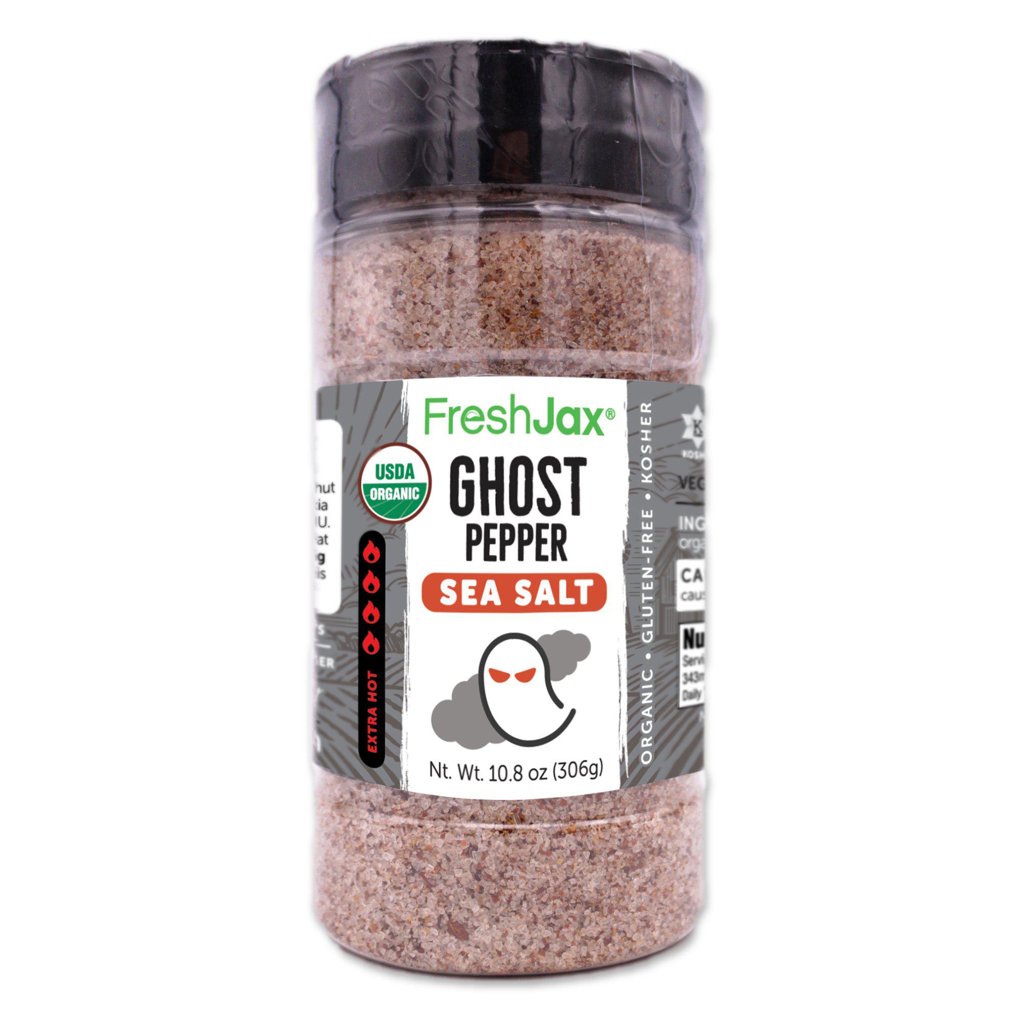 FreshJax Ghost Pepper Fiery HOT Seasoned Sea Salt - 10.8 oz - Walmart.com