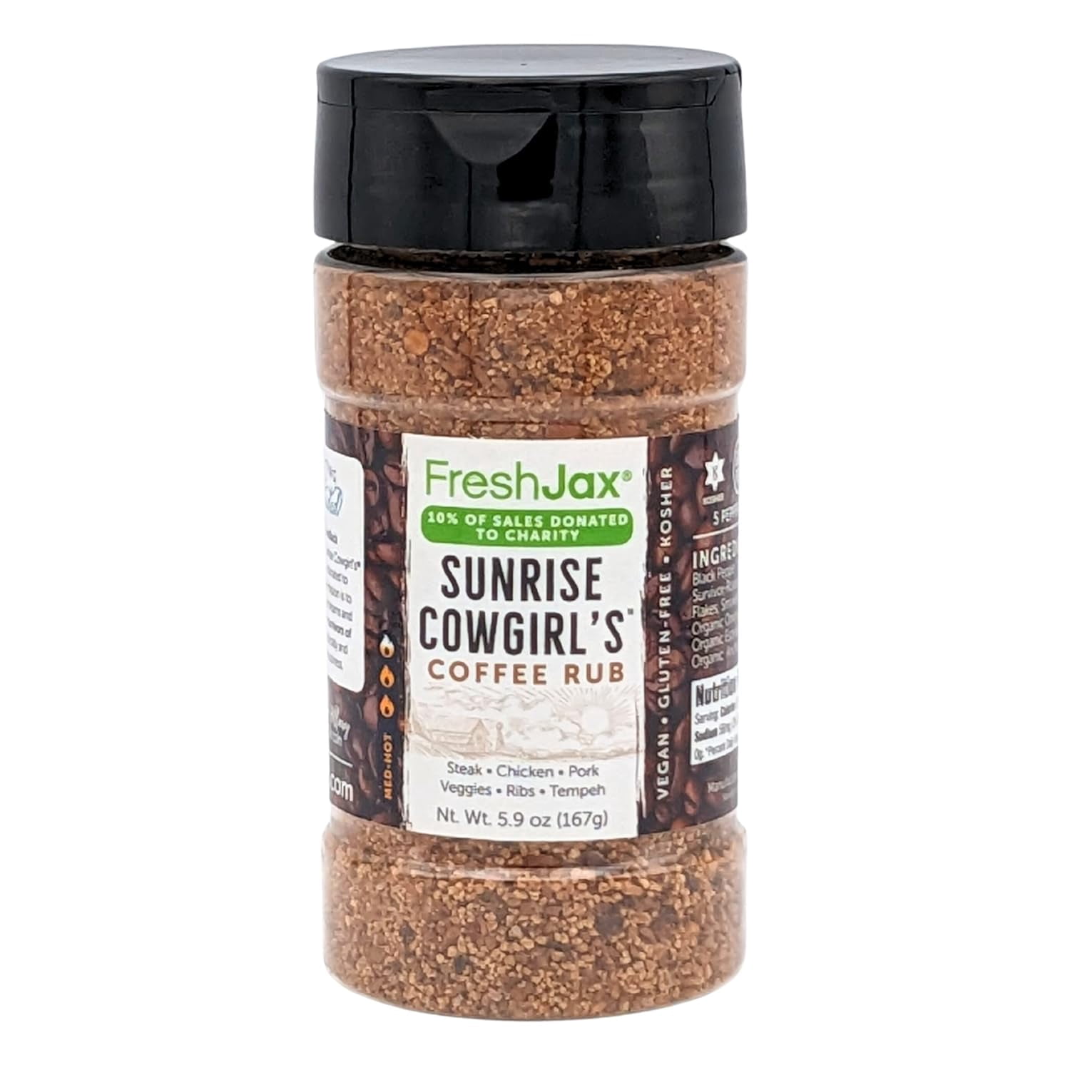 FreshJax Gourmet Coffee Rub Seasoning | Organic BBQ Spice Rub for ...