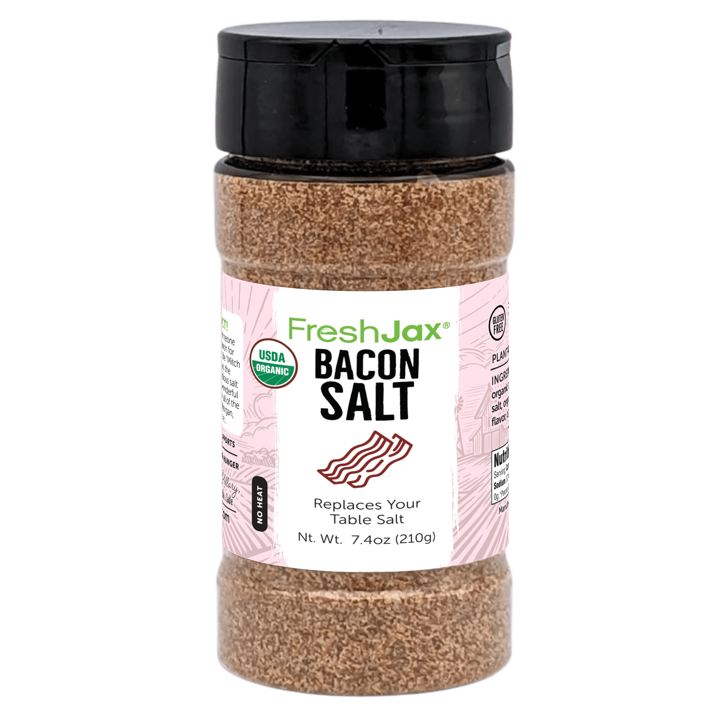 FreshJax Happy Hamlet™ Organic Bacon Salt - 7.4 oz BPA-Free Bottle ...