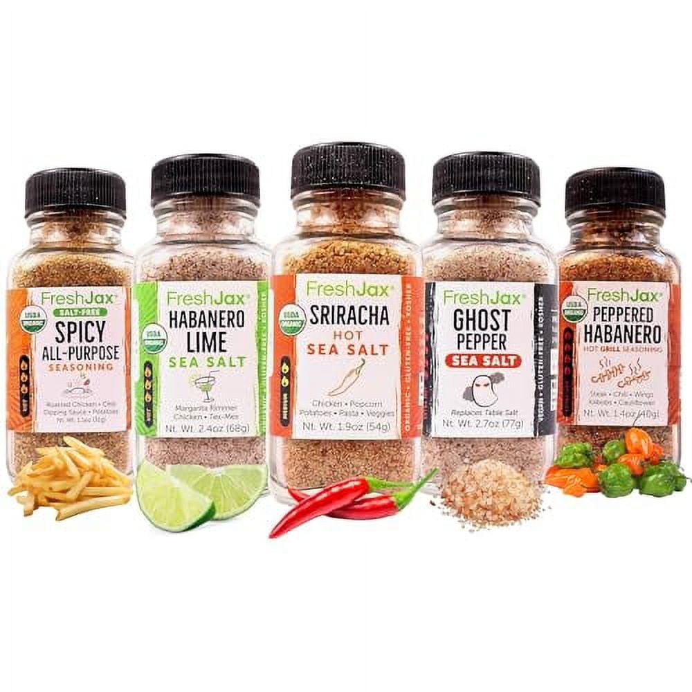 FreshJax Hot & Spicy Seasoning Gift Set | Pack of 5 Organic Hot & Spicy ...