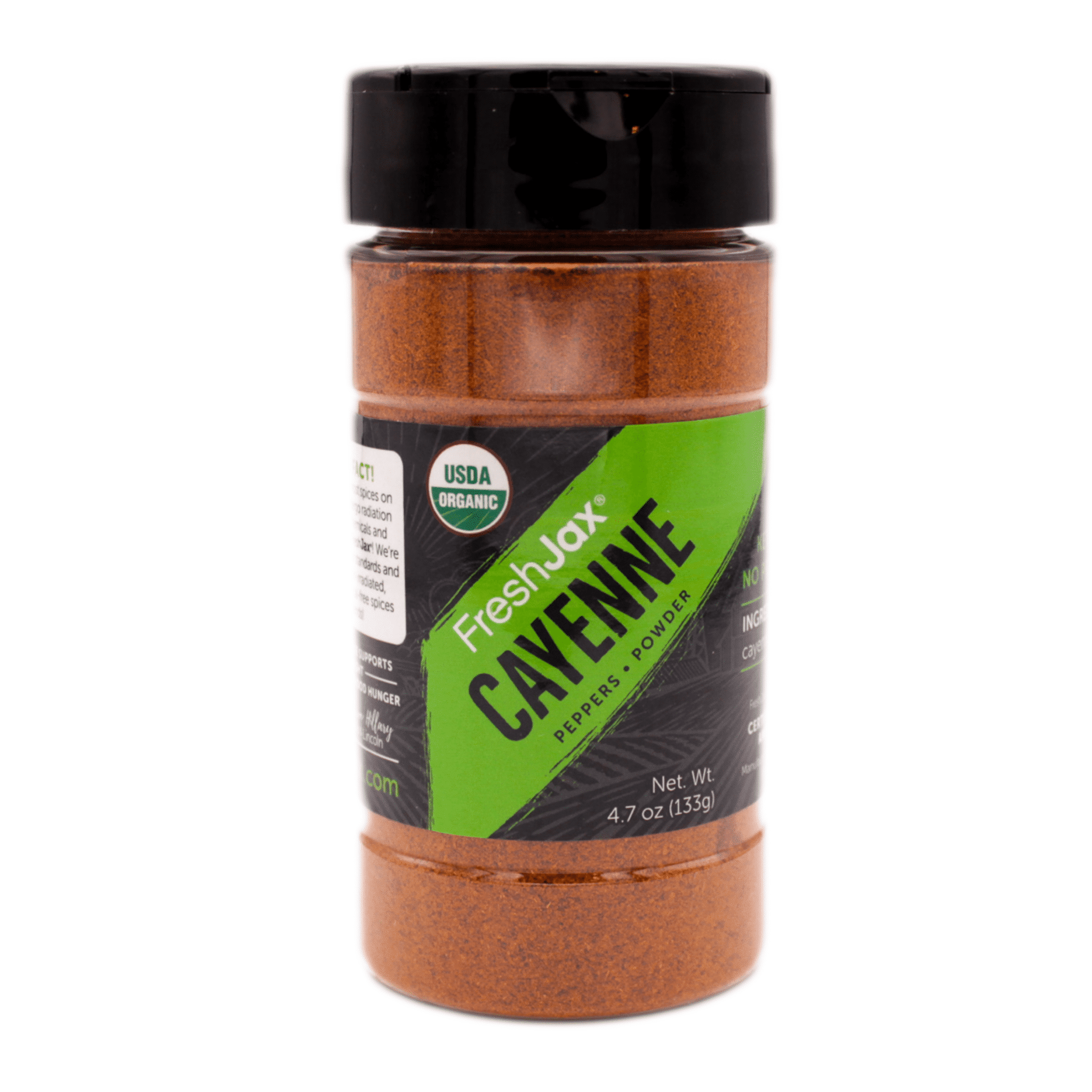 FreshJax Organic Cayenne Pepper Powder, 4.7 oz, Keto, Paleo, Gluten ...