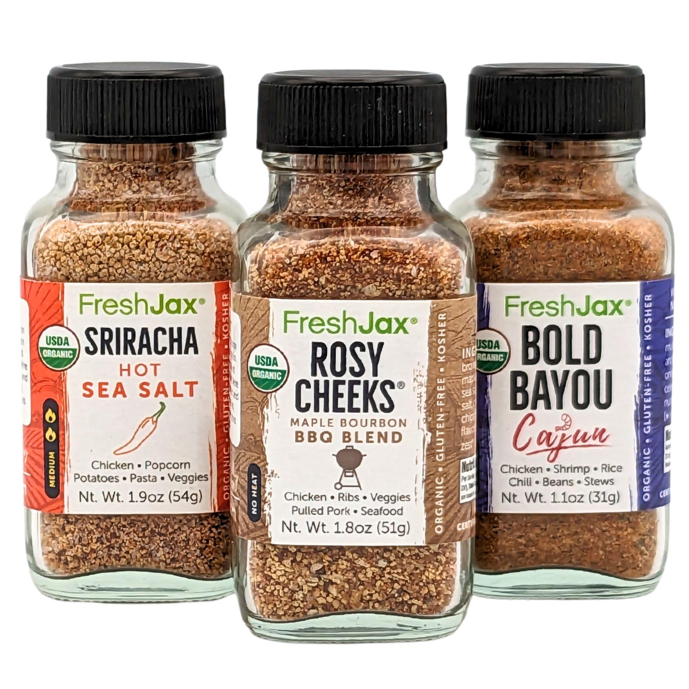 FreshJax Organic Pork Seasoning Gift Set | 3 Sampler-Sized Bottles ...