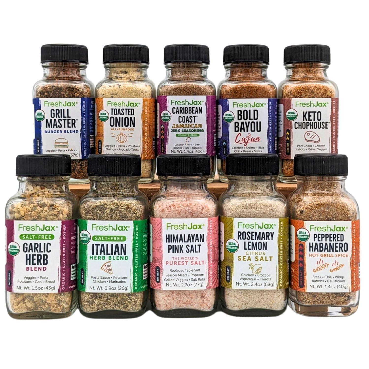 FreshJax Organic Spices | 10 Grill Master Keto Spices and Seasonings ...