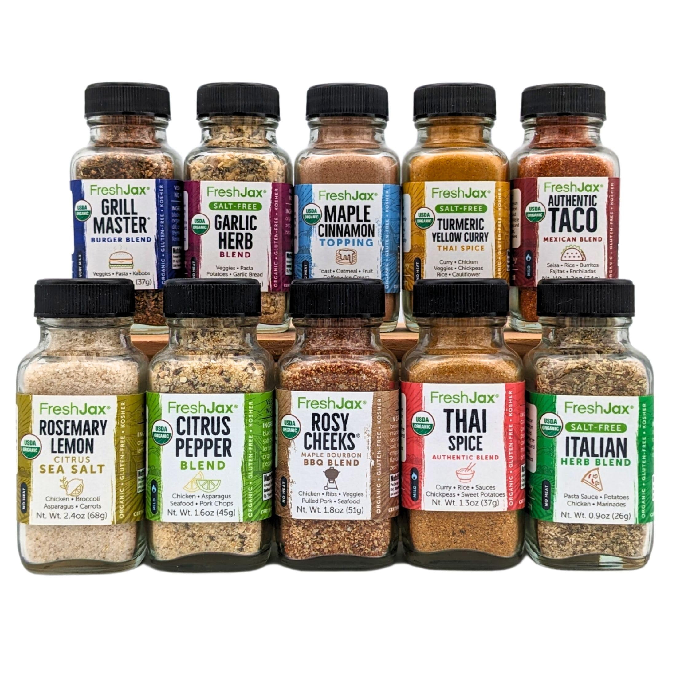 FreshJax Organic Spices | CM31 Complete Veggie Seasonings | Gift Box ...