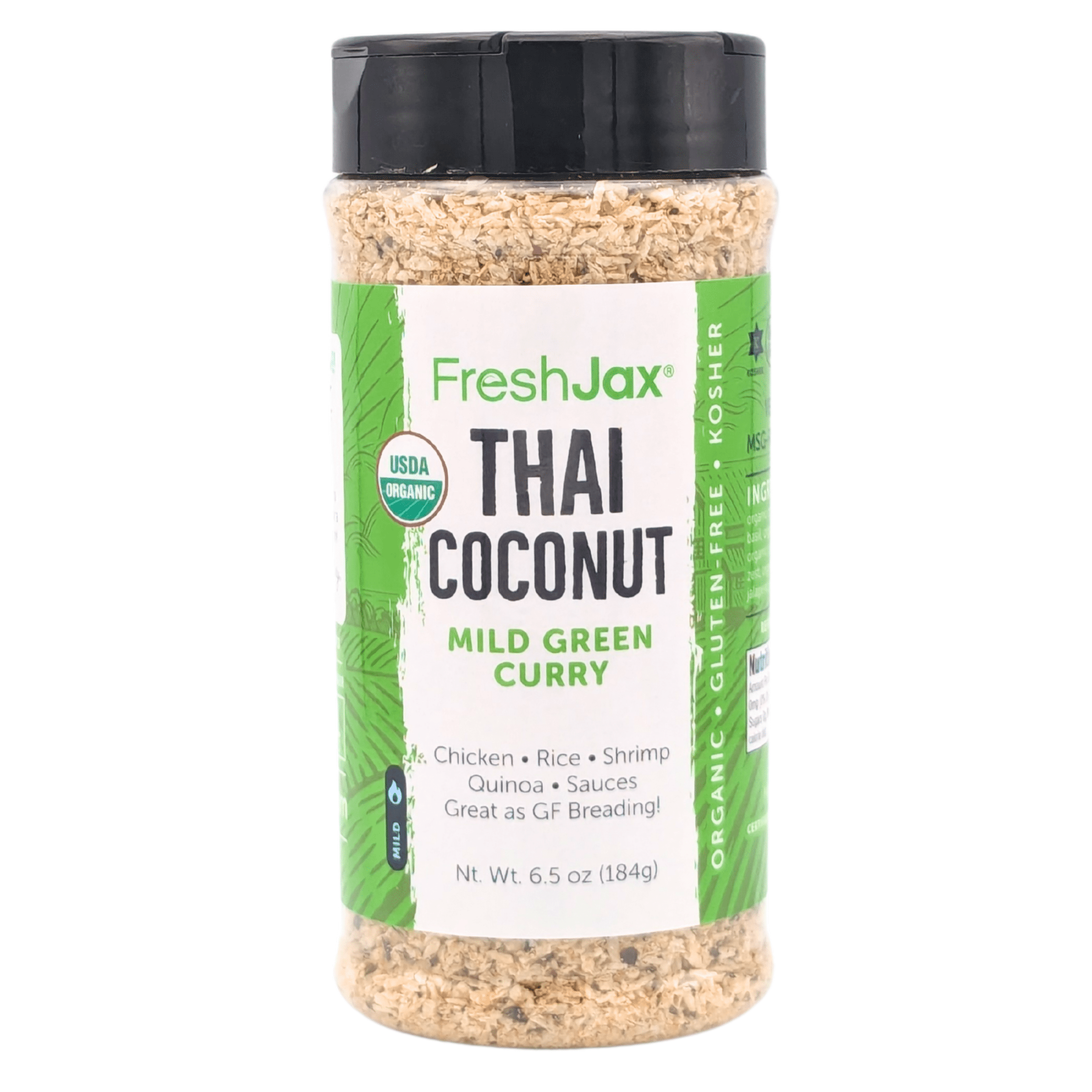 FreshJax Organic Thai Coconut Curry - Mild Green | Extra Large 6.5 oz ...
