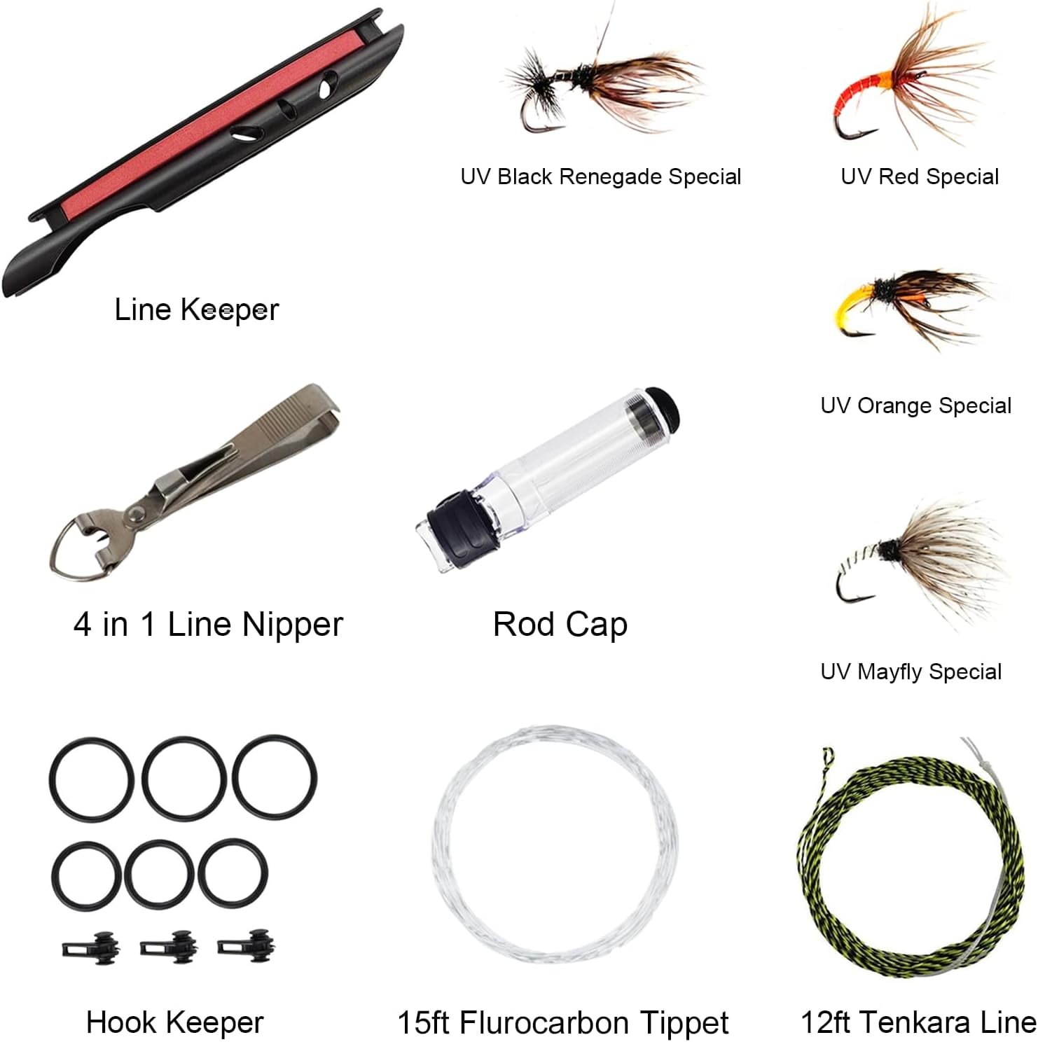 FreshStart Tenkara Rod in 7ft/8ft, Complete Beginner Tenkara Rod Kit ...
